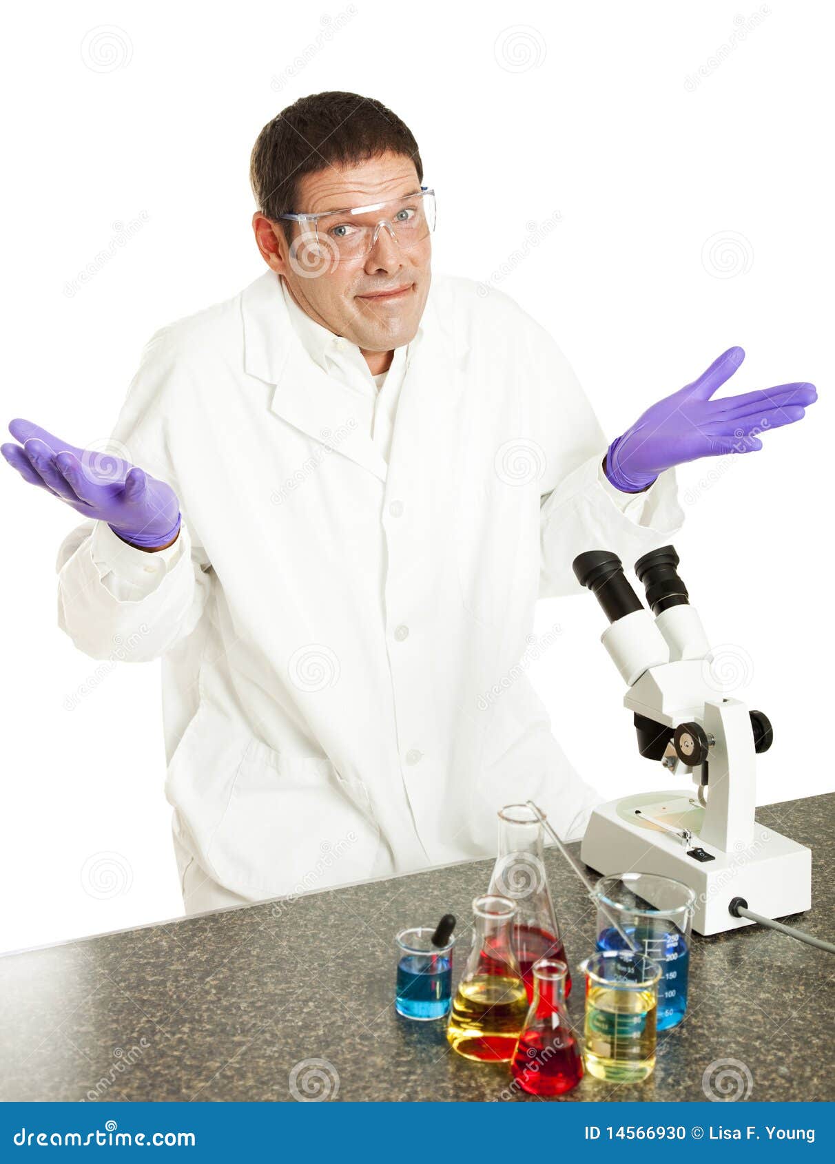 Scientist Gives Up stock photo. Image of laboratory, discovery - 14566930