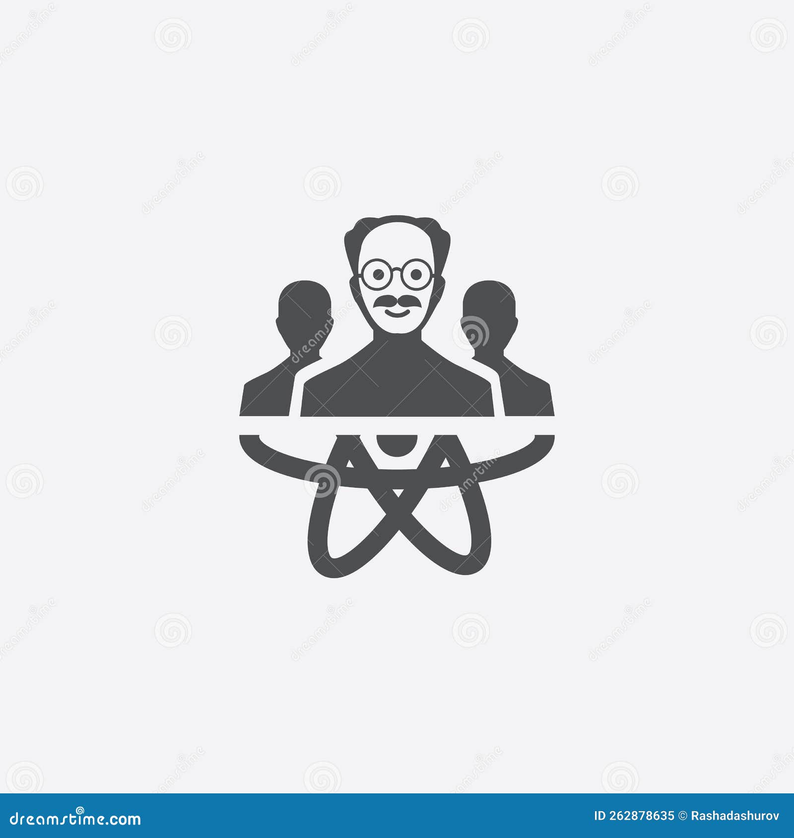 Scientist group icon stock vector. Illustration of flat - 262878635