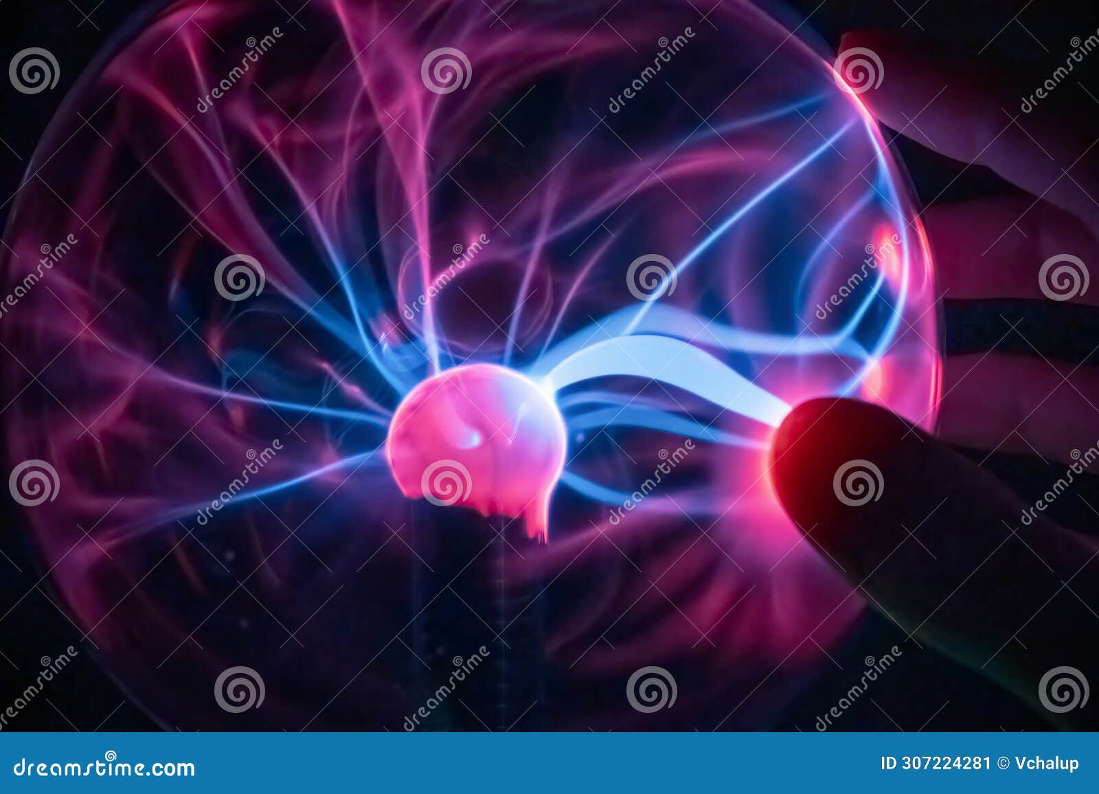 Scientist Hand is Touching a Plasma Ball Stock Image - Image of electric, science: 307224281