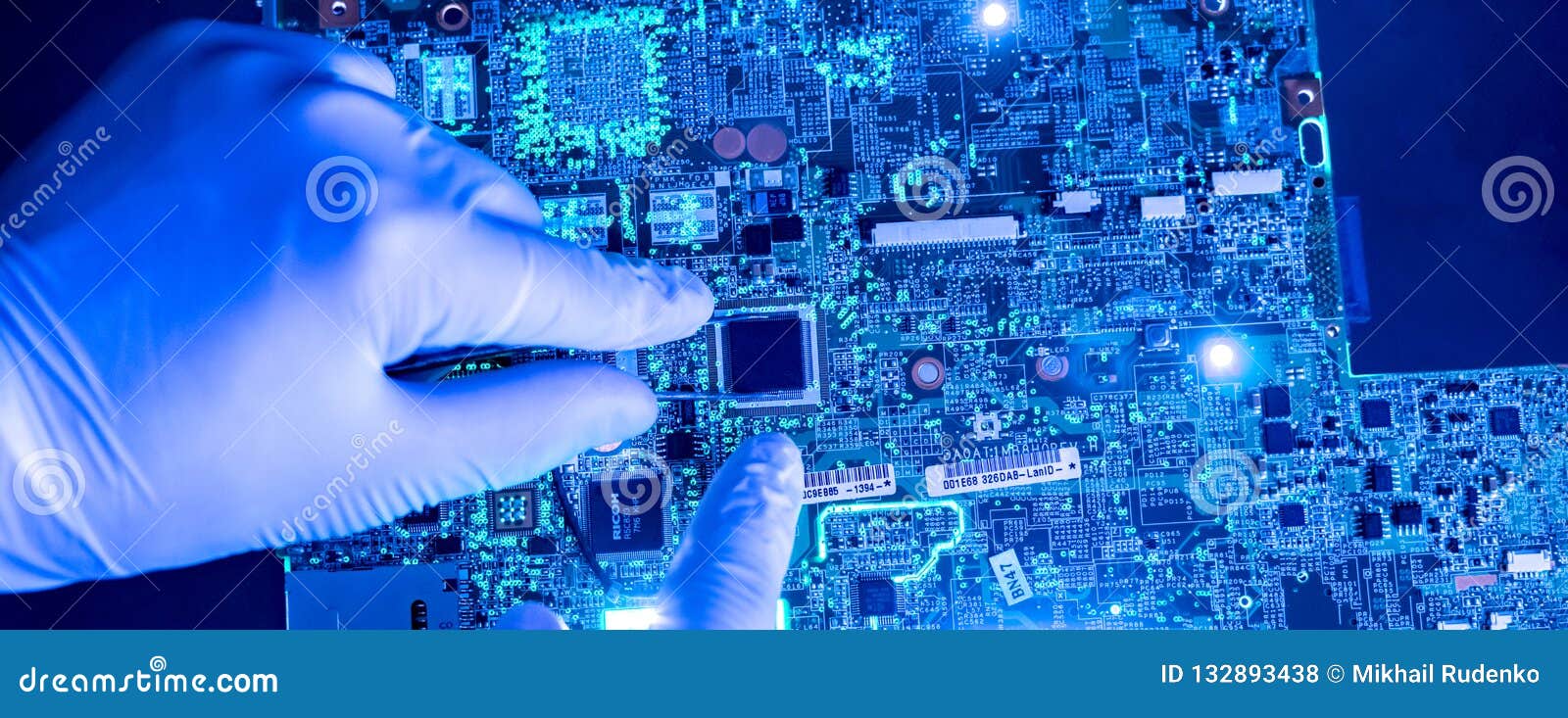 Scientist Hands in the Researching University Work with the New ...