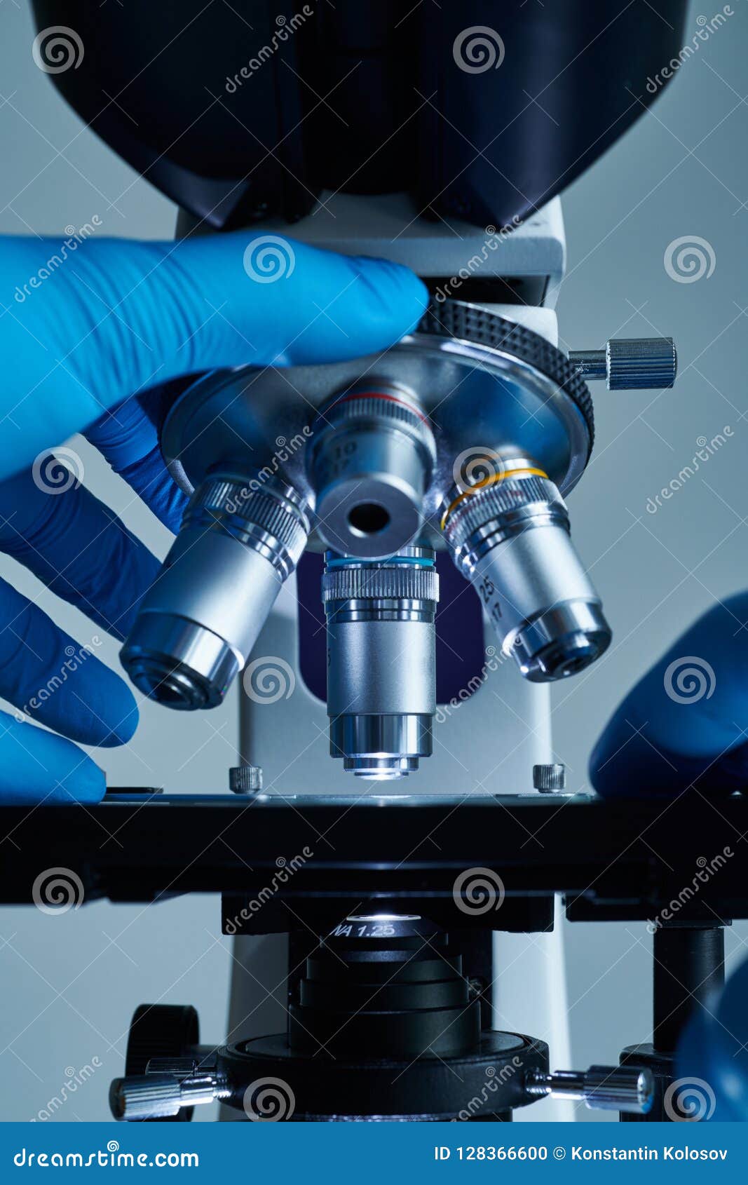 Scientist Hands with Microscope Stock Photo - Image of medicine ...