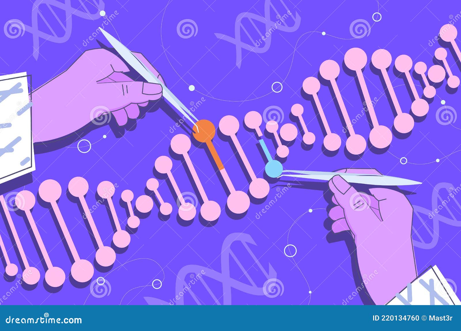 Scientist Hands Working with DNA Researcher Making Experiment in Lab ...