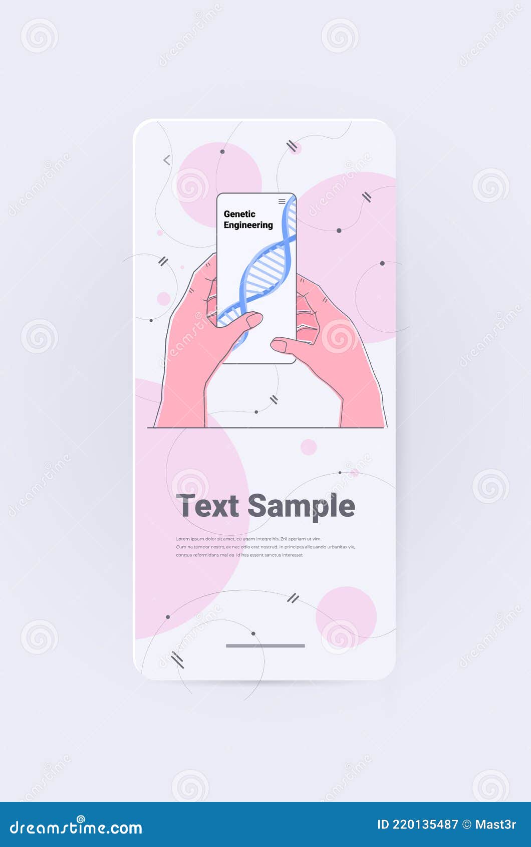 Scientist Hands Working with DNA on Smartphone Screen Researcher Making ...