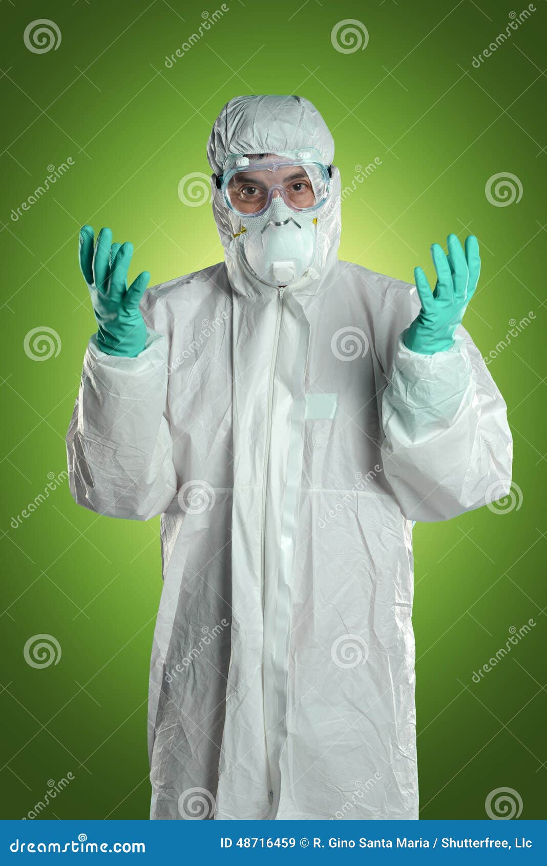 Scientist in Hazmat Suit stock image. Image of pathologist - 48716459
