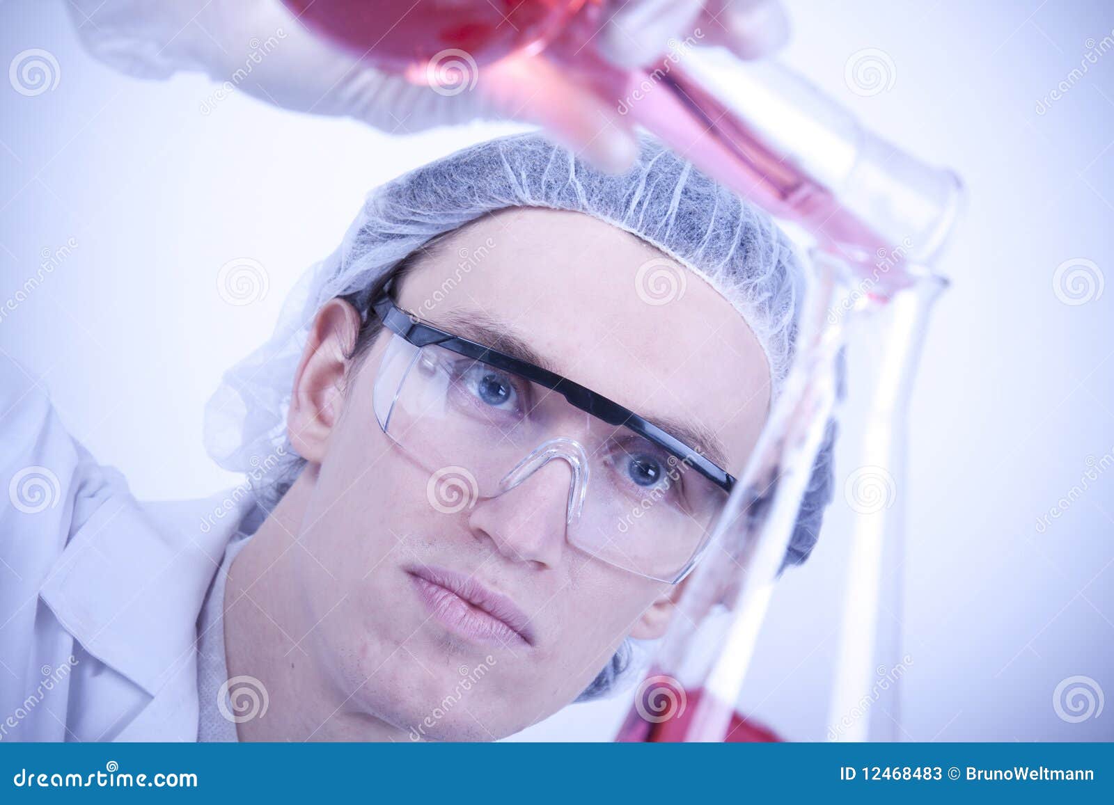 Scientist holding Atoms stock image. Image of investigation - 12468483