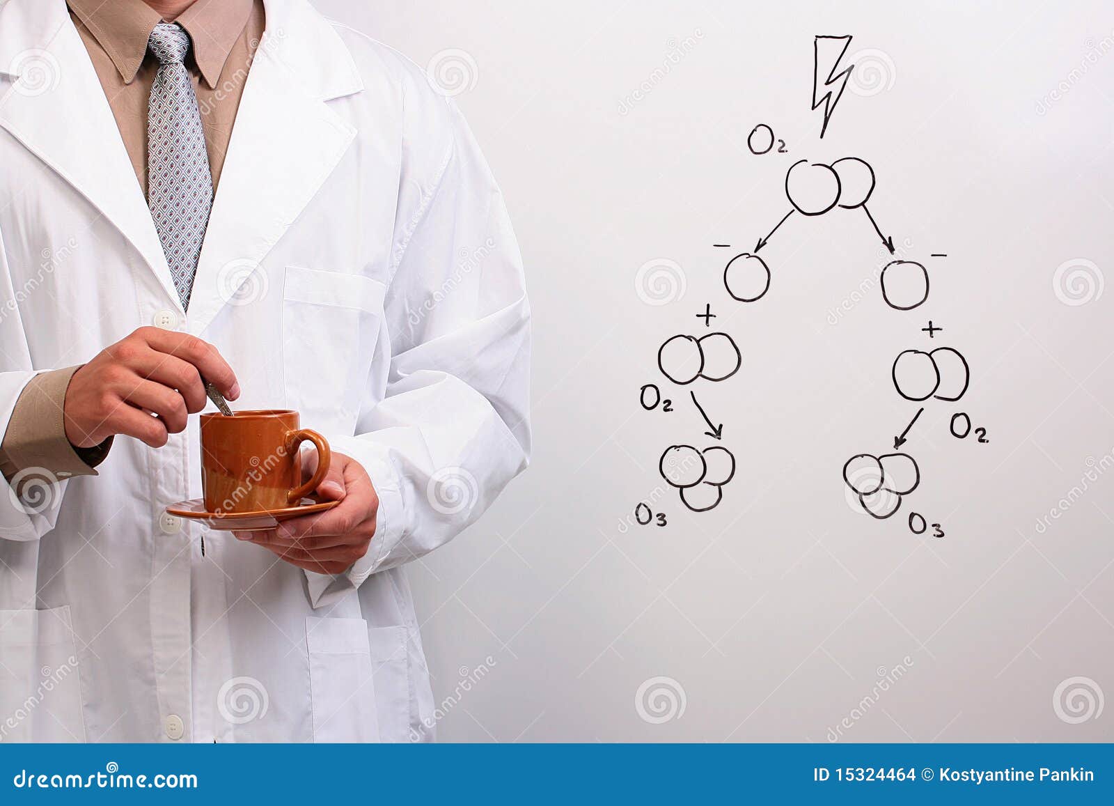Scientist Holding a Cup of Coffee Stock Photo - Image of chemistry ...