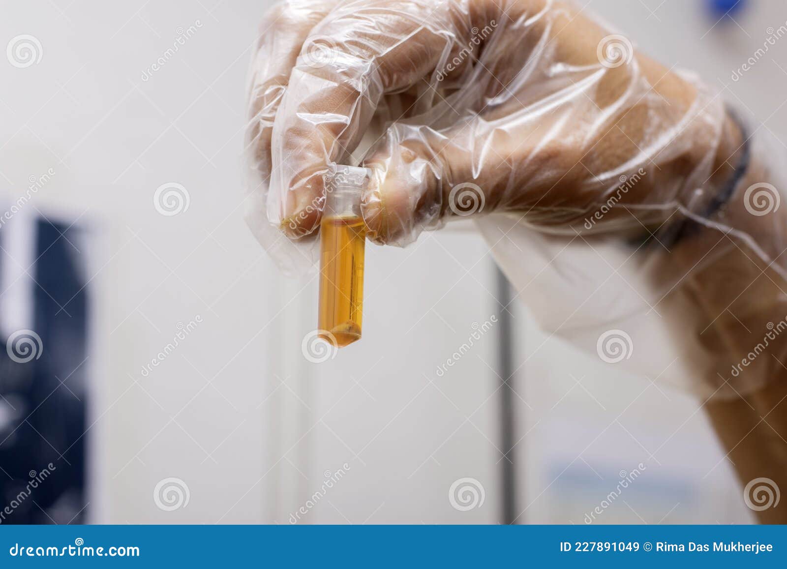 A Scientist Holding a Solution in Test Tube for Testing Bacteria and ...