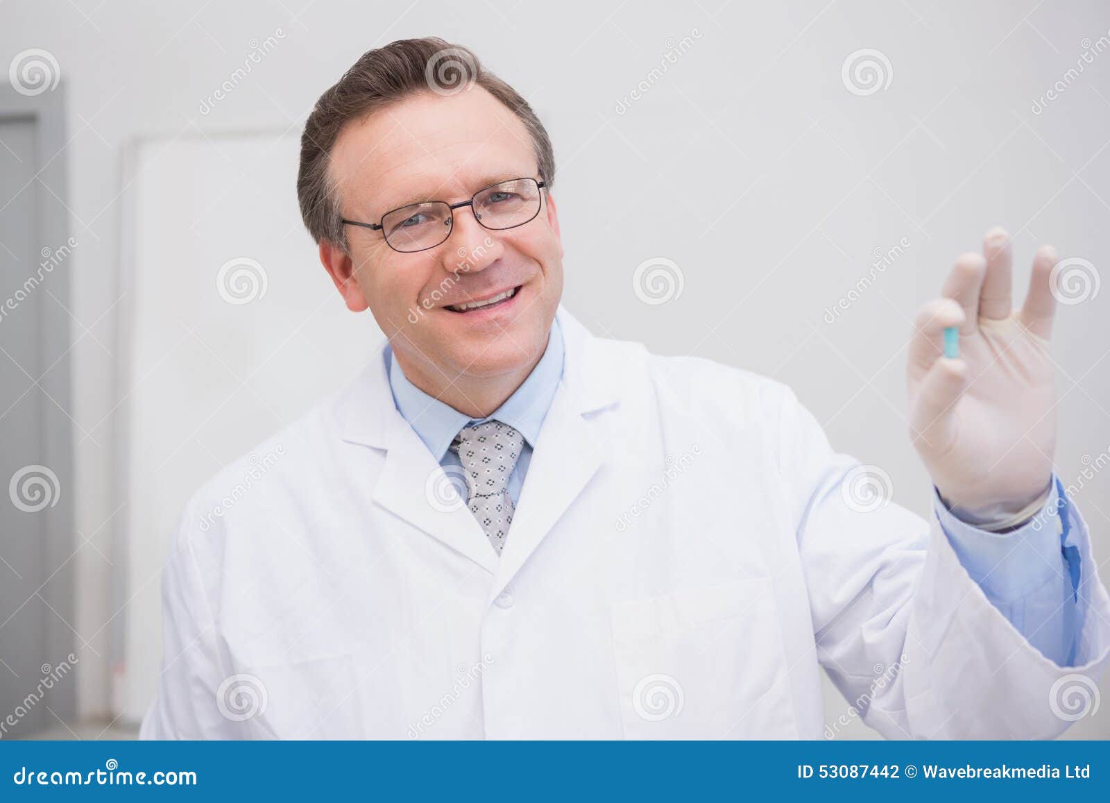Scientist holding tablet stock photo. Image of caucasian - 53087442