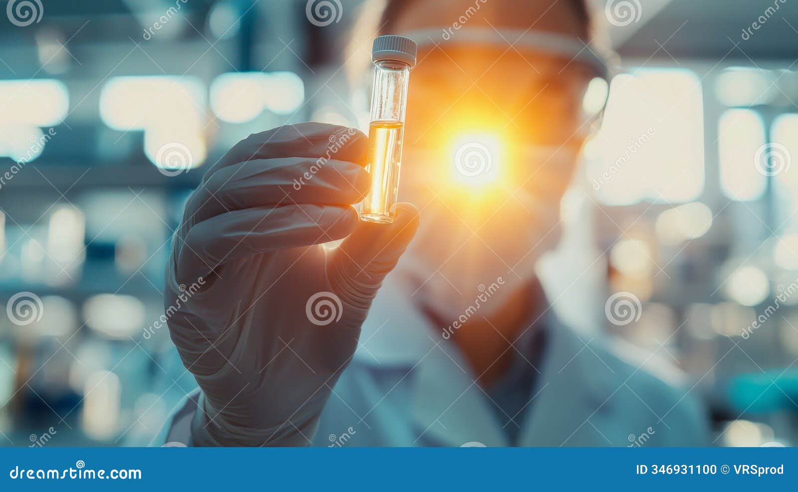 Scientist Filtering Soil Samples At Table. Laboratory Analysis Royalty ...