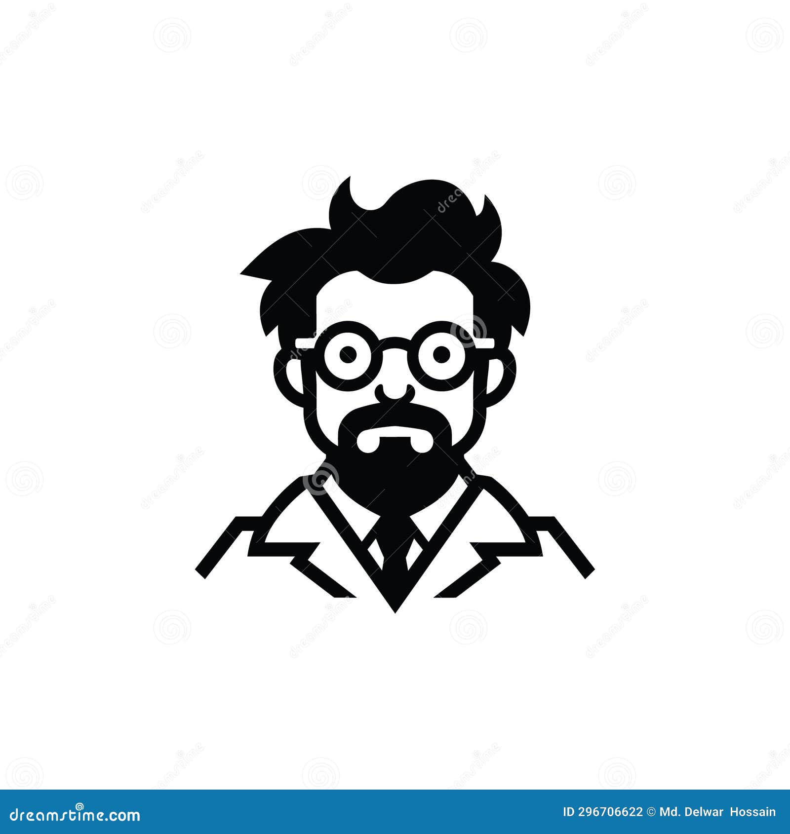 Scientist Icon stock illustration. Illustration of scientist - 296706622