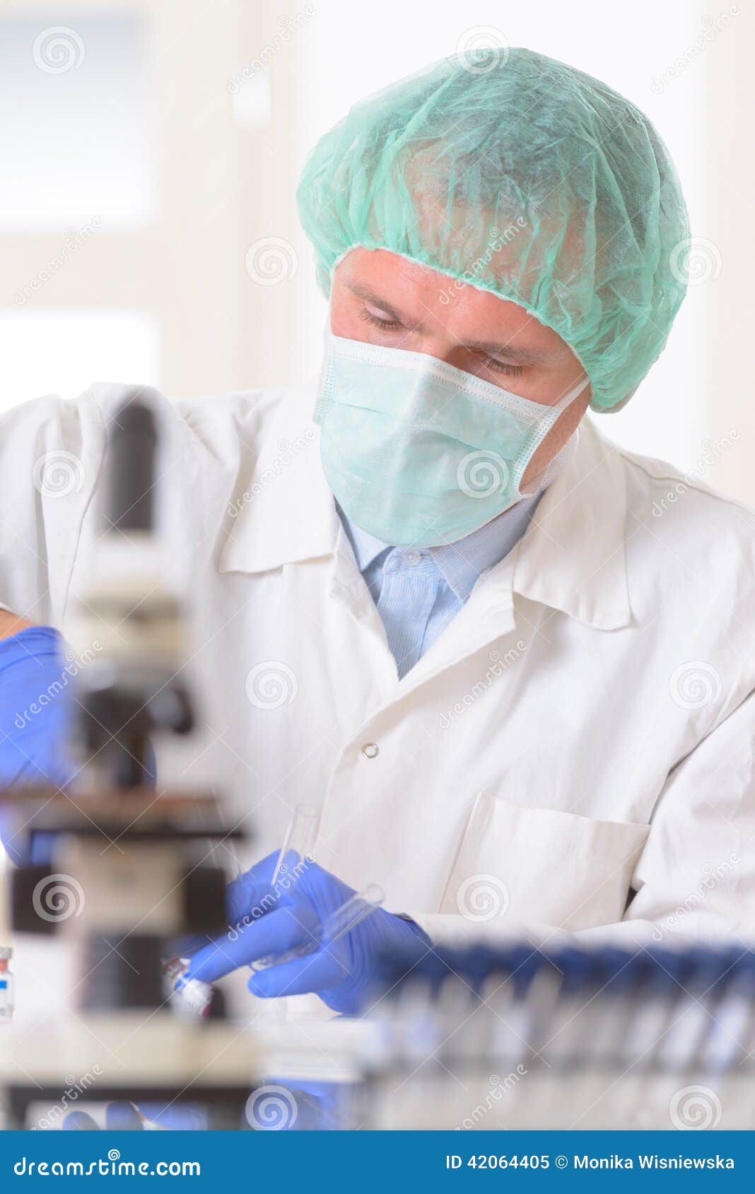 Scientist in lab stock image. Image of chemistry, equipment - 42064405