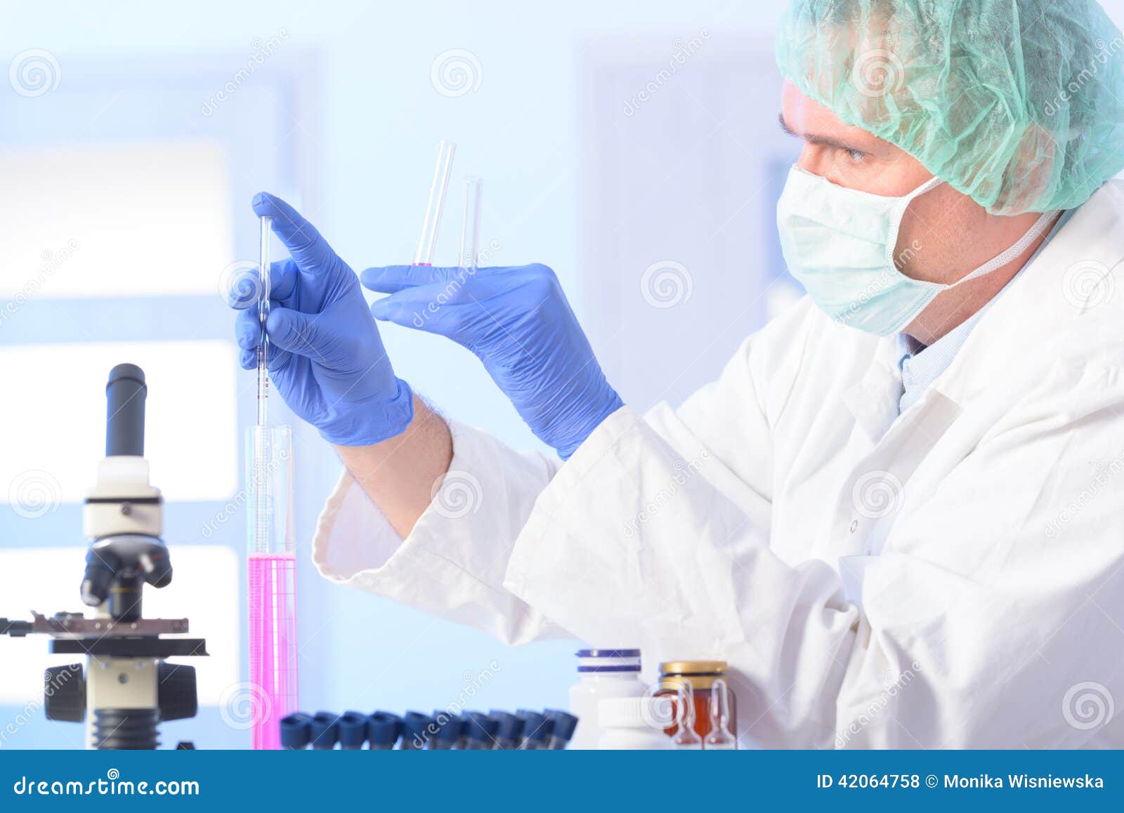 Scientist in lab stock photo. Image of laboratory, chemist - 42064758