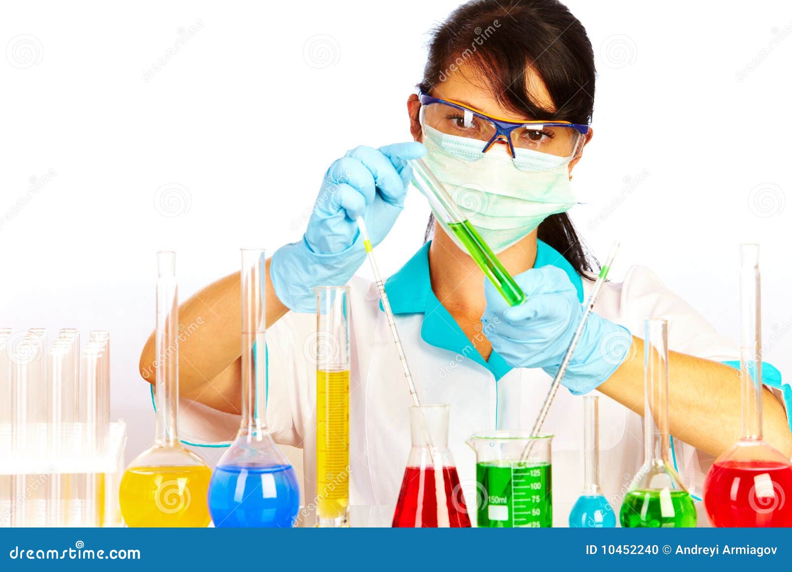 Scientist in Laboratory with Test Tubes Stock Photo - Image of doctor ...