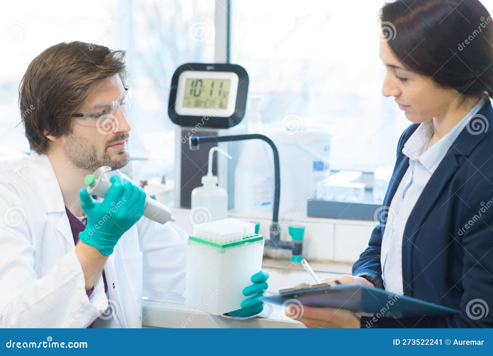 Scientist Loading Liquid Sample into Test Tube with Plastic Pipette ...