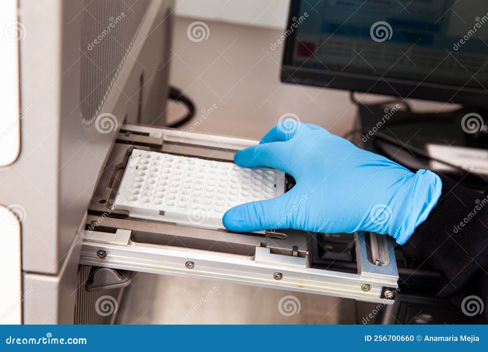 Thermal Cycler Machine In A Molecular Biology Laboratory. Polymerase ...