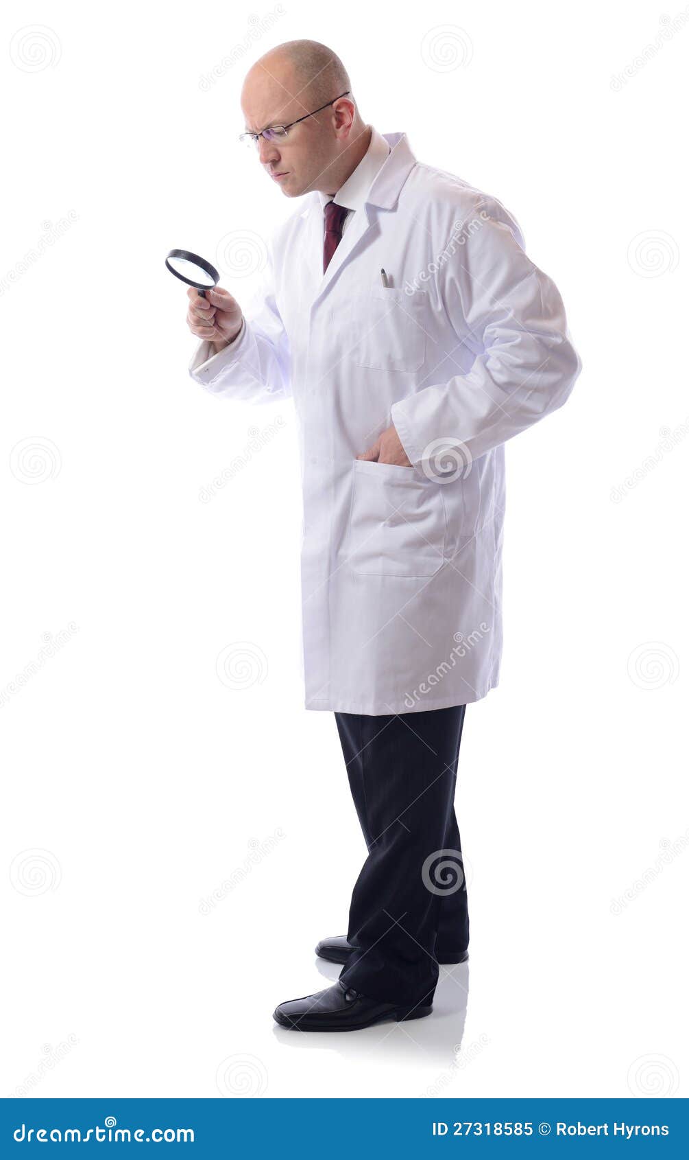 Scientist magnify stock image. Image of medical, biology - 27318585
