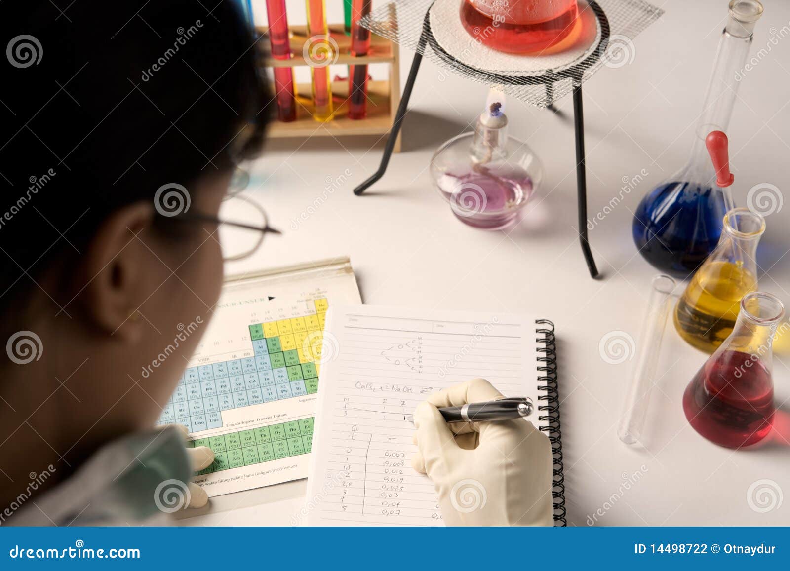 Scientist make report stock photo. Image of research - 14498722