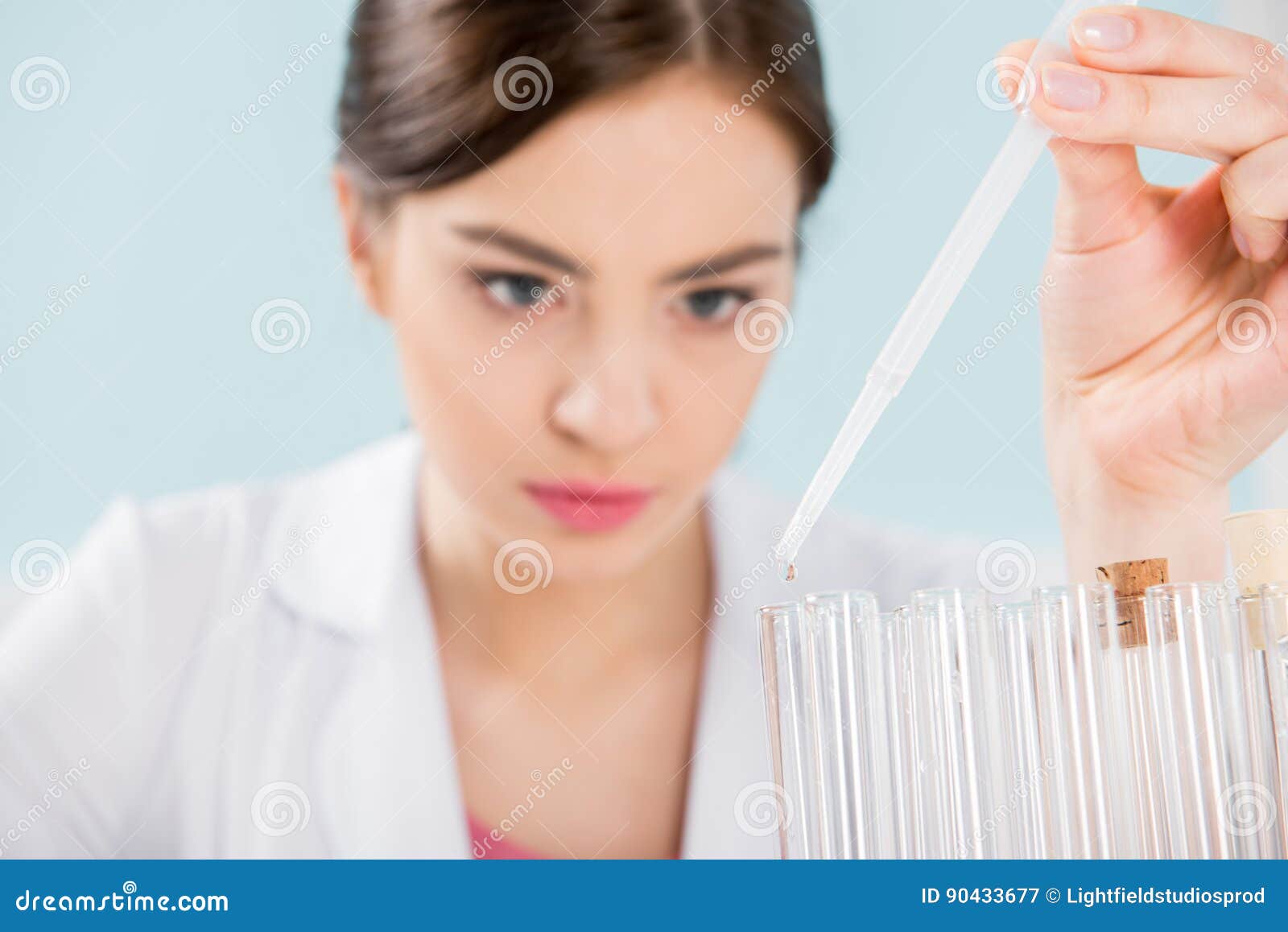 Scientist Making Experiment Stock Image - Image of chemist, laboratory ...