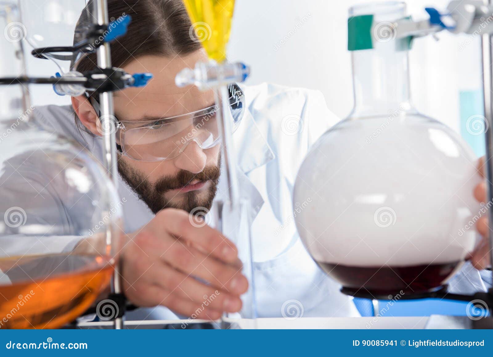 Scientist Making Experiment Stock Image - Image of experimental ...