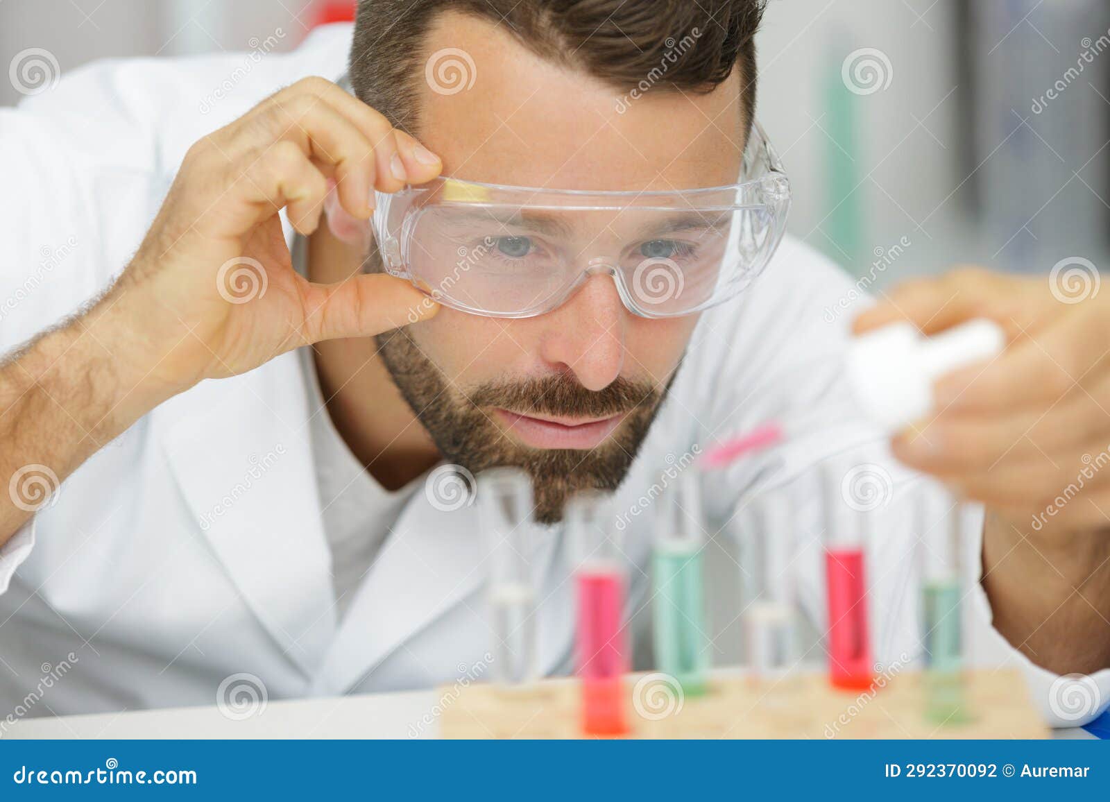 Scientist Making Test in Lab Stock Photo - Image of pipette, science ...