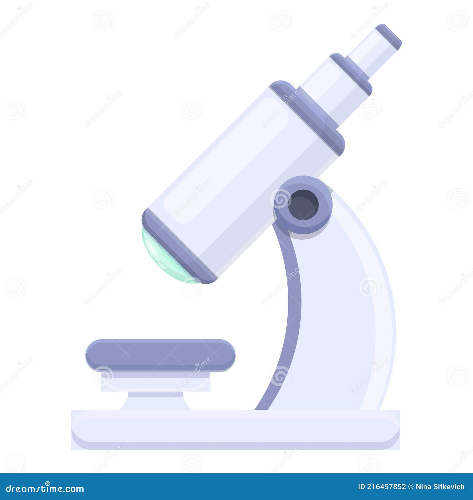 Scientist Microscope Icon, Cartoon Style Stock Vector - Illustration of ...