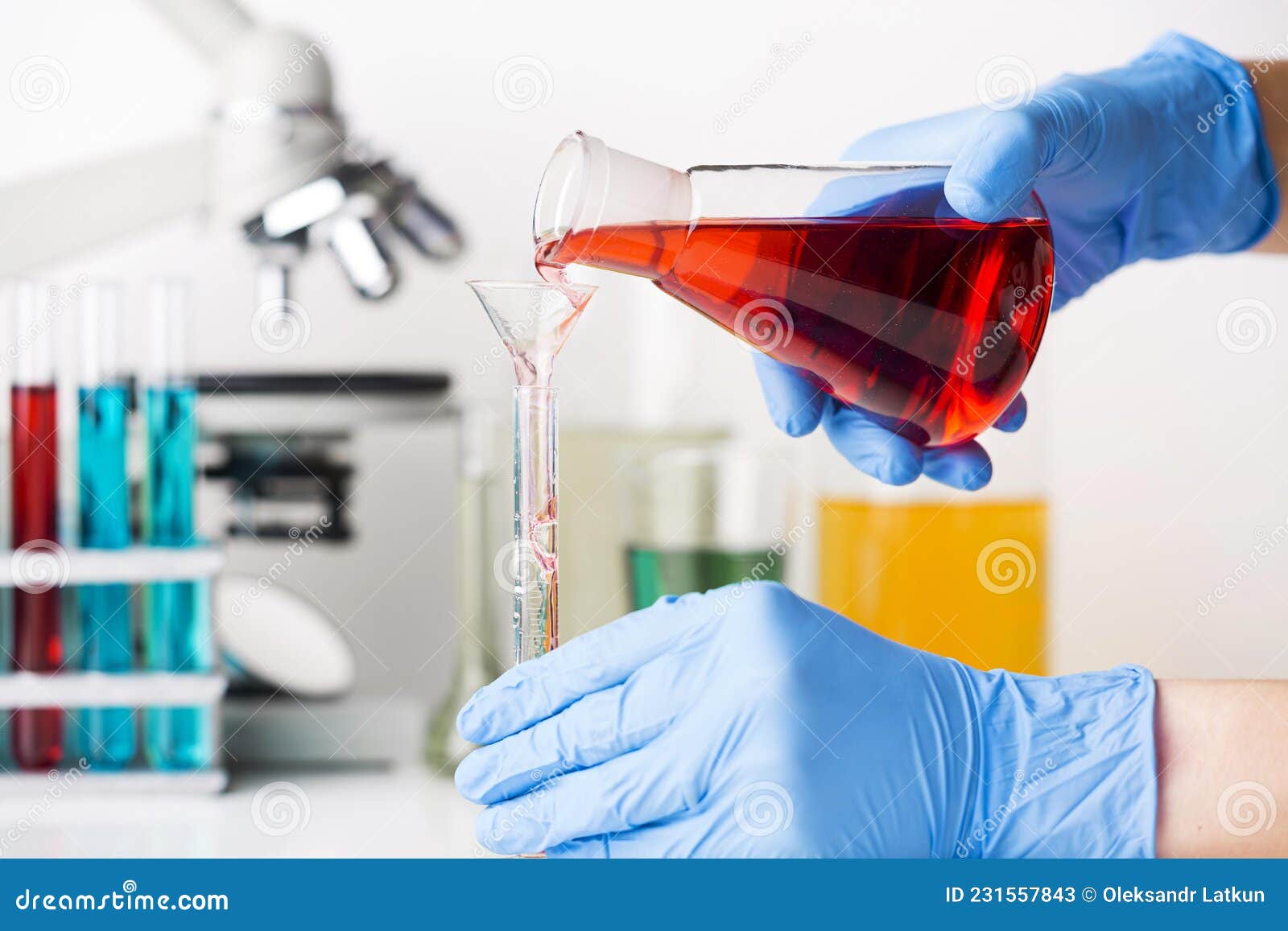 Scientist Mixing Chemical Elements. High Quality Photo Stock Image ...