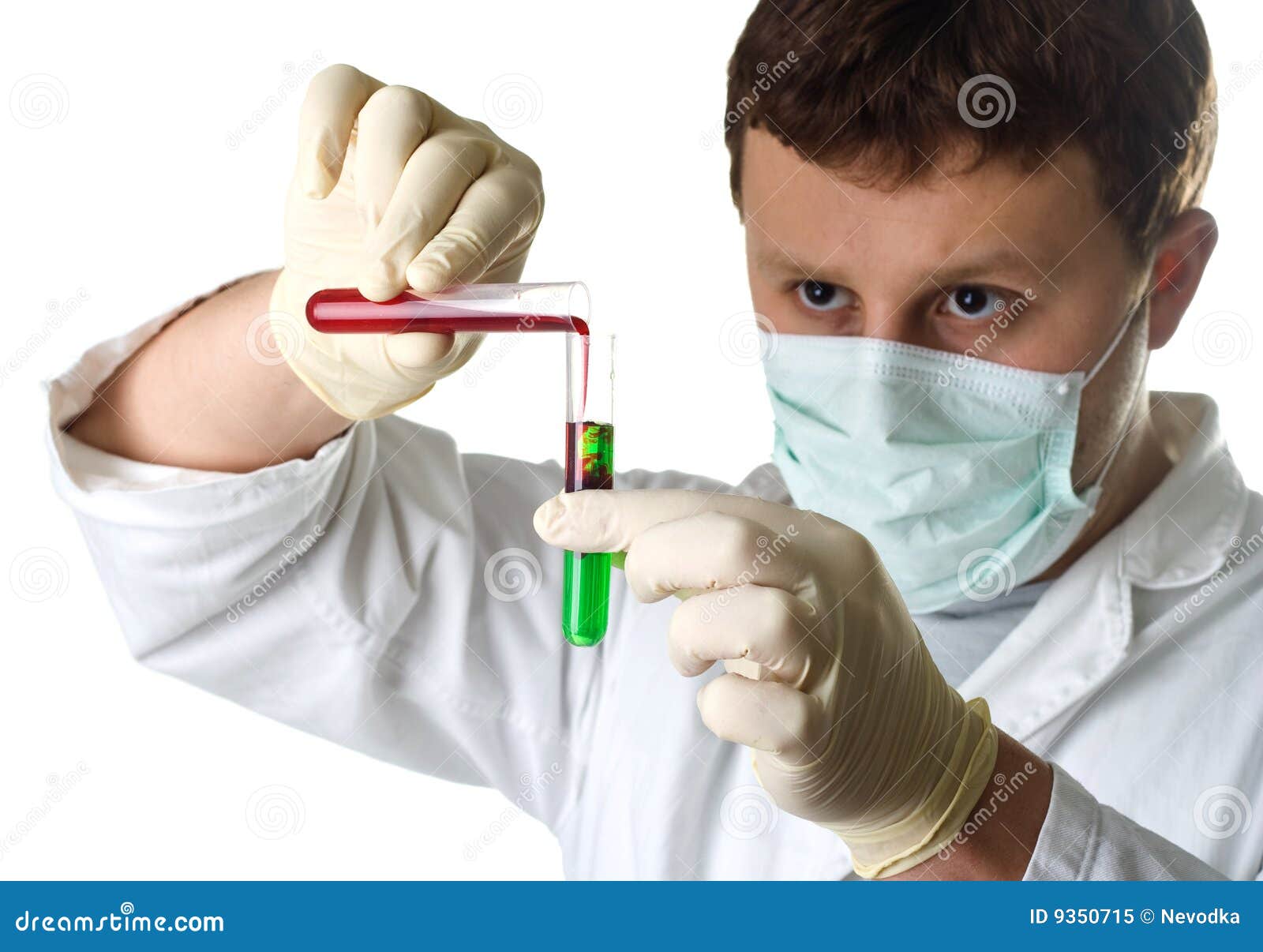 Scientist mixing chemicals stock image. Image of coat - 9350715