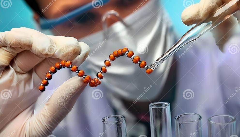 Scientist Modifying DNA Sequence in Lab , Generated by AI Stock Photo ...