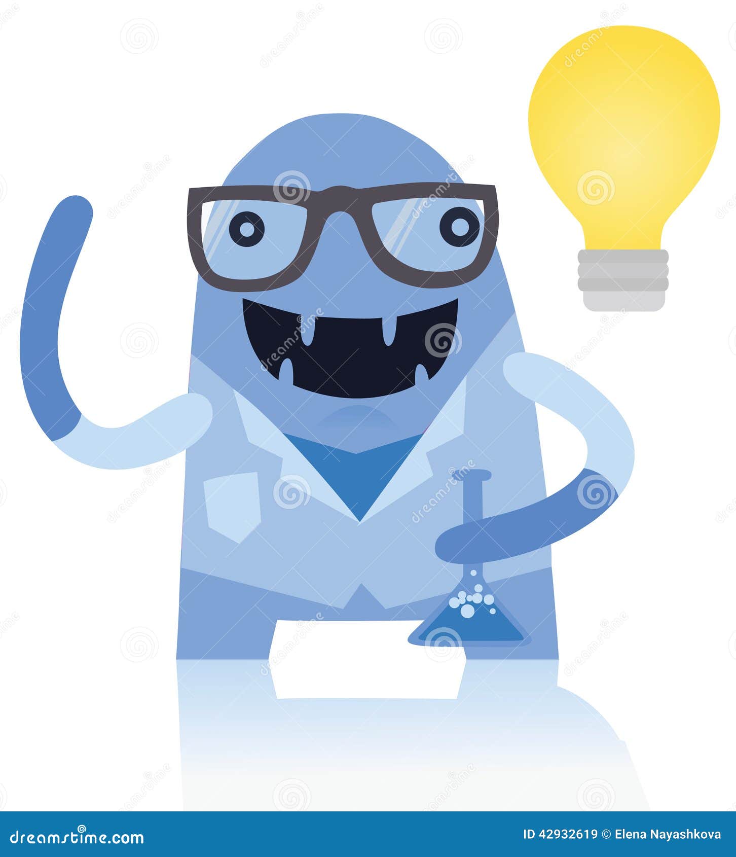 Scientist Monster Making Discovery Royalty-Free Stock Photo ...