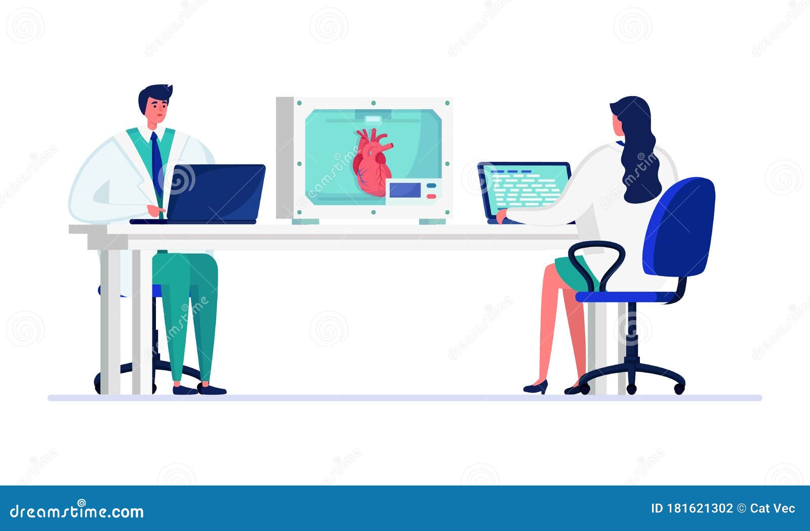Scientist People In Innovation Laboratory Vector Illustration, Cartoon ... Scientist People In Innovation Laboratory Vector Illustration, Cartoon ...