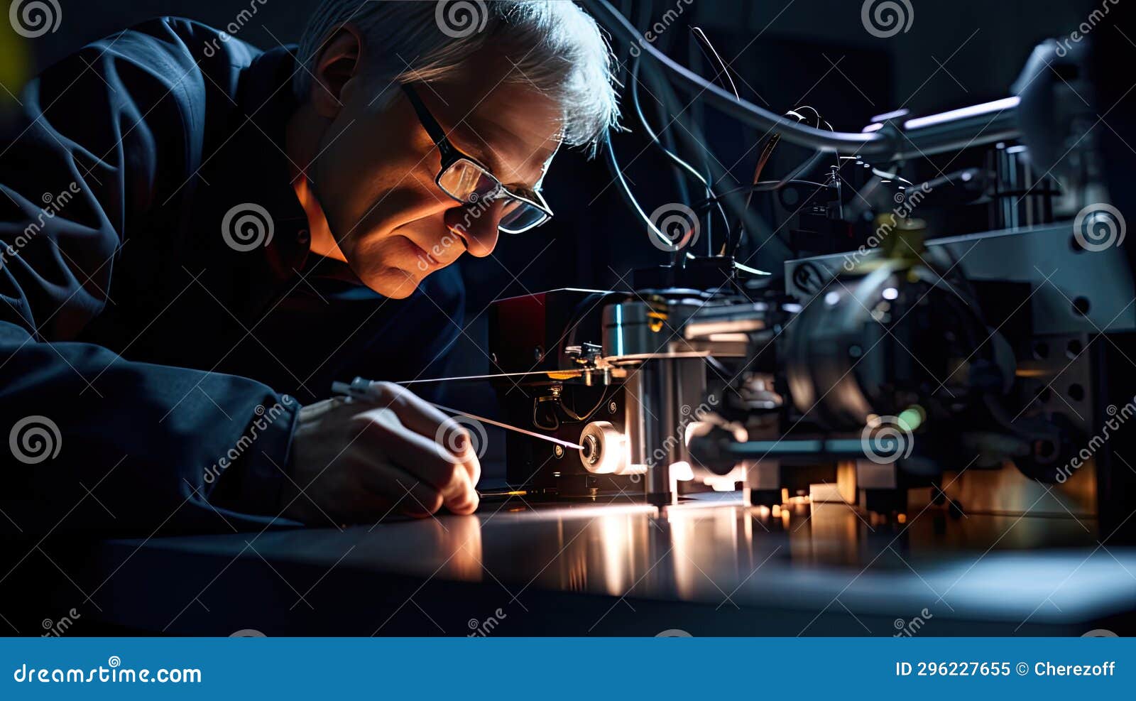 Scientist Physicist at Work Stock Illustration - Illustration of ...