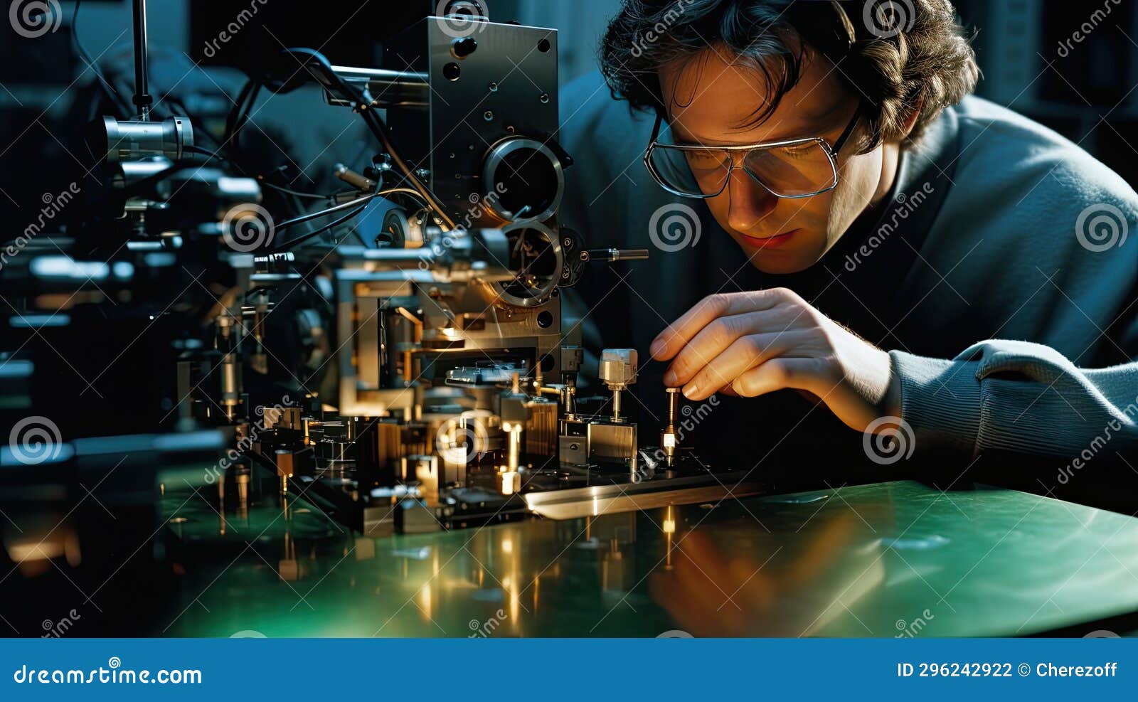 Scientist Physicist at Work Stock Illustration - Illustration of ...