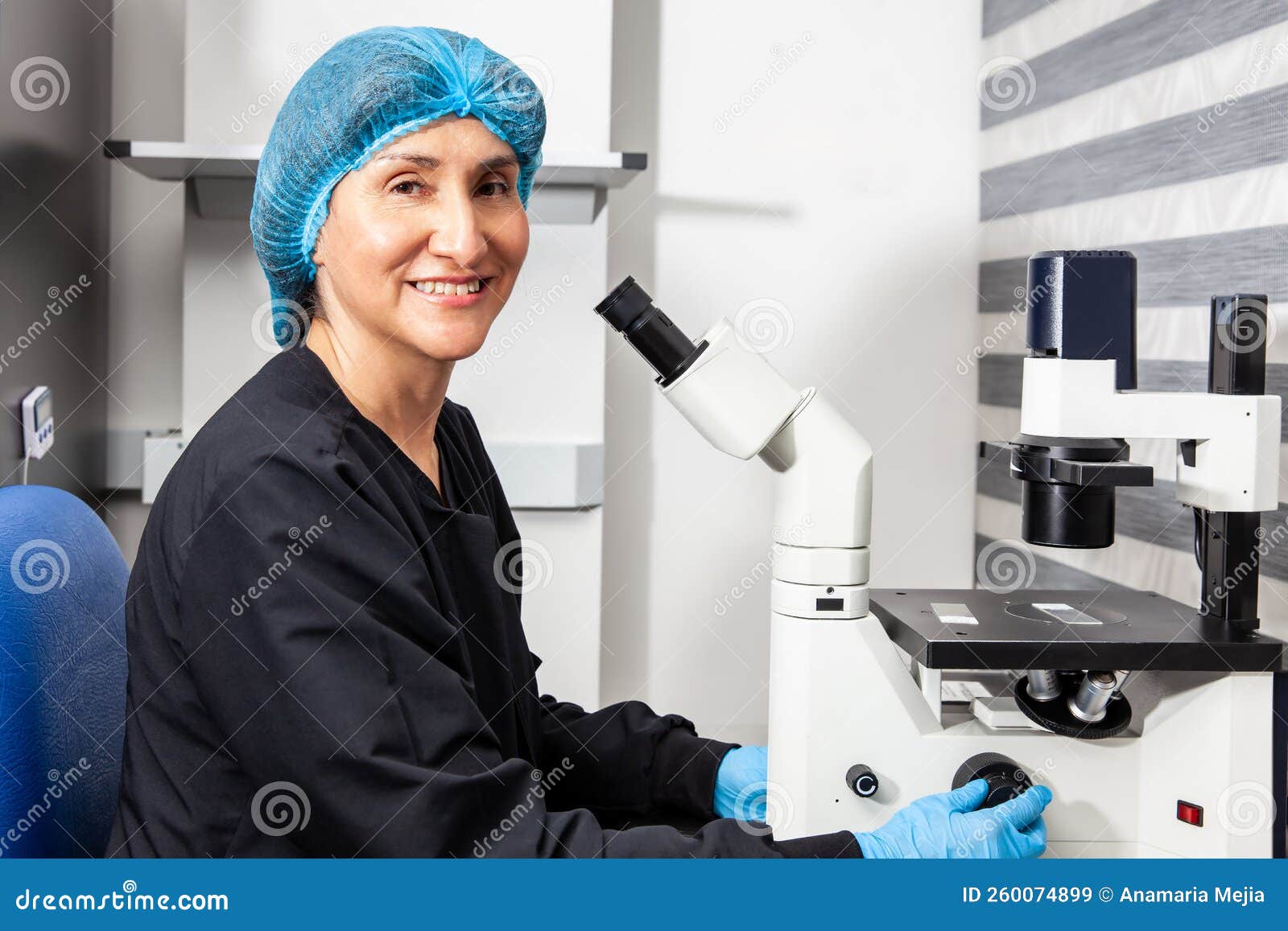 Scientist Preparing a Paraffin Embedded Tissue for Pathology Analysis ...