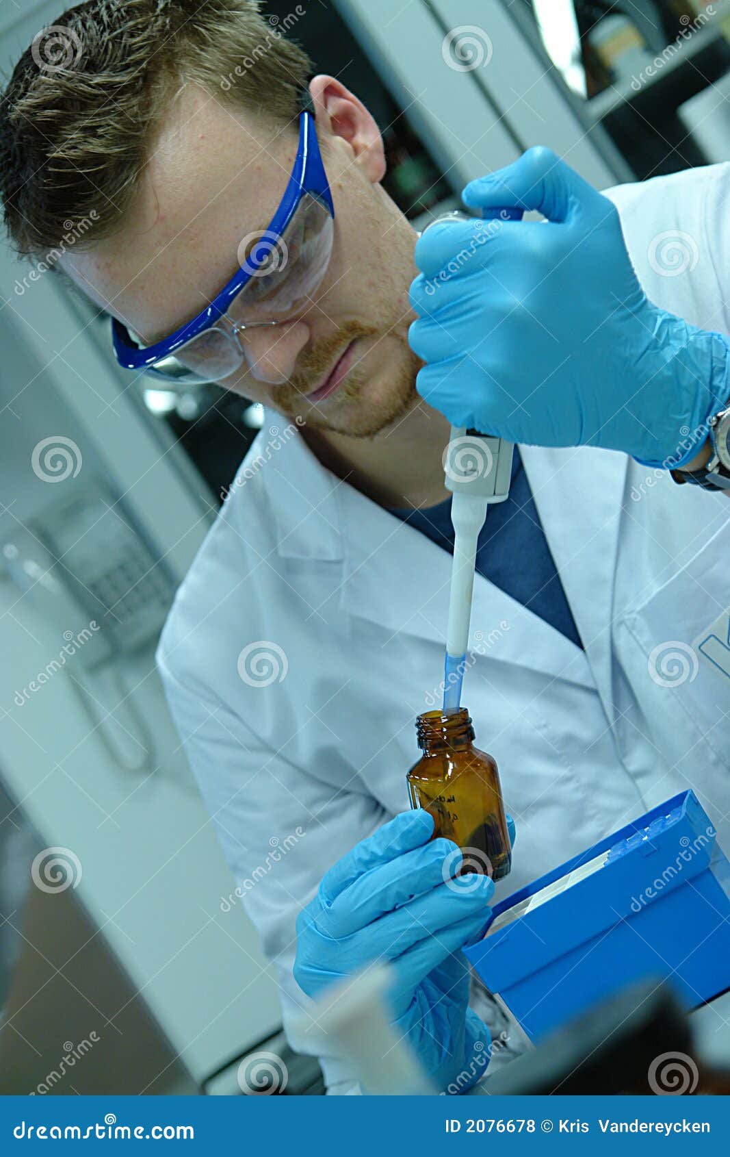 Scientist Professor Experimenting Stock Photo - Image of biology ...