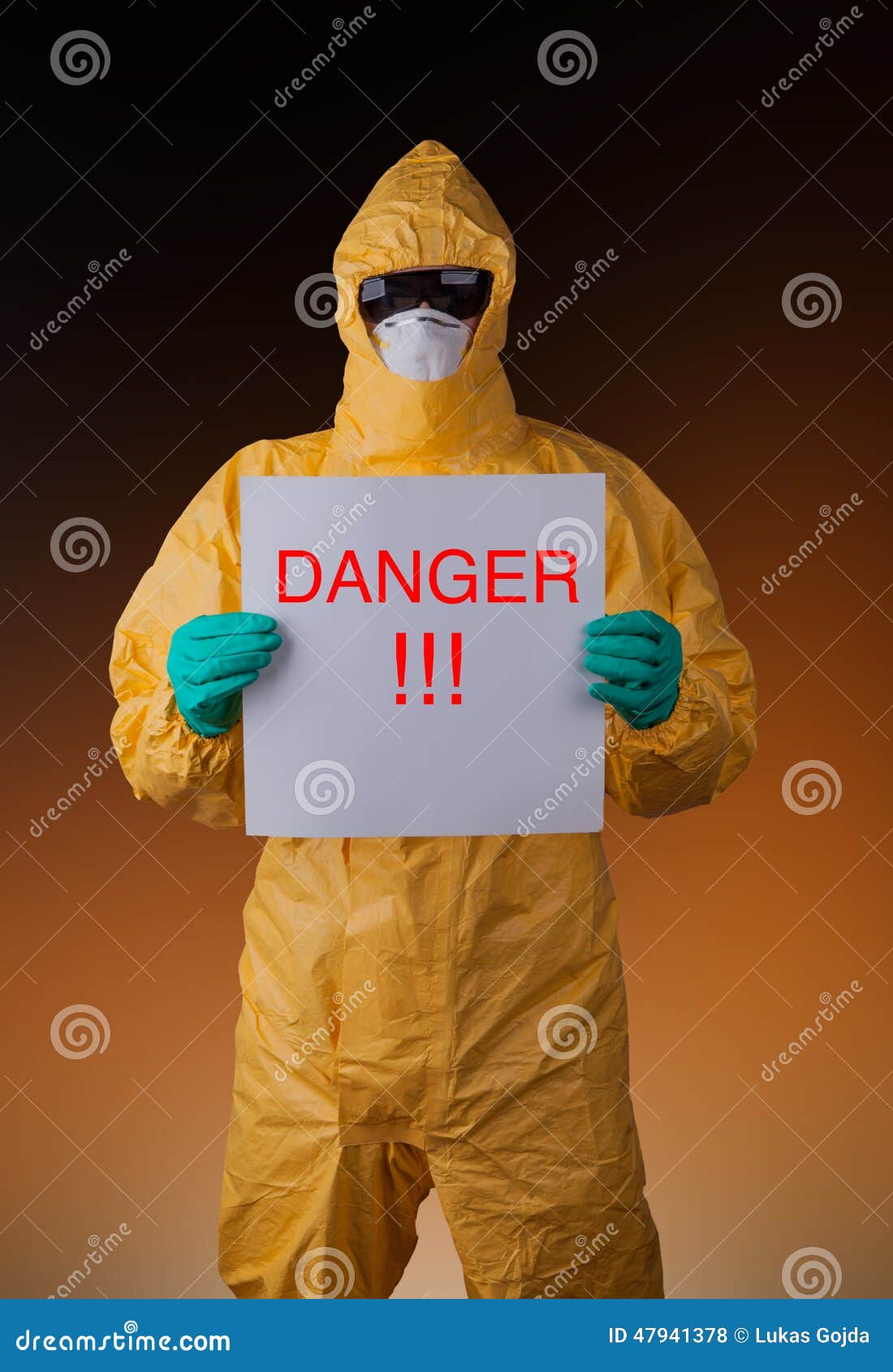 Scientist with Protective Hazmat Suit Stock Photo - Image of analysis ...