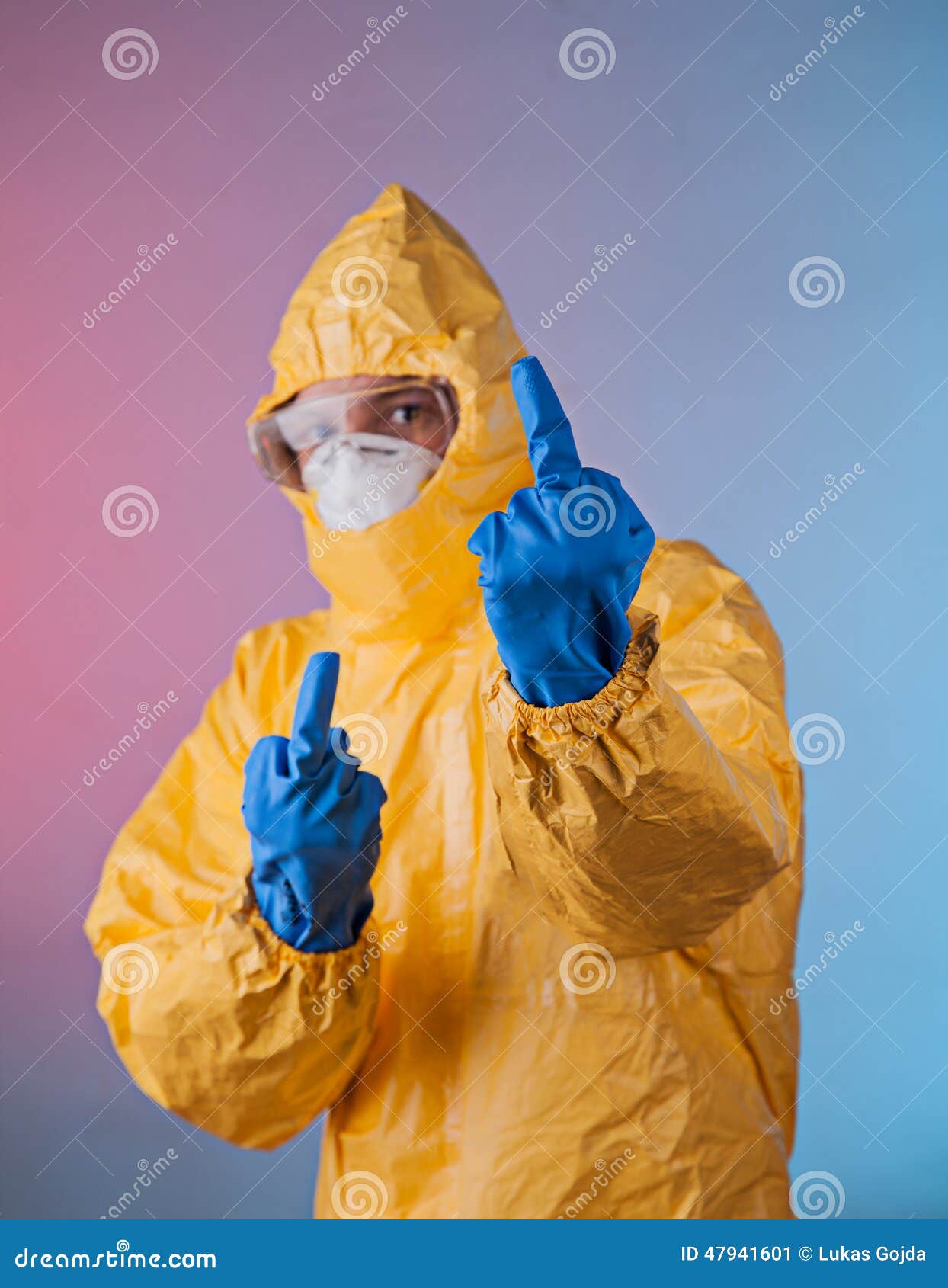 Scientist with Protective Hazmat Suit Stock Image - Image of ...
