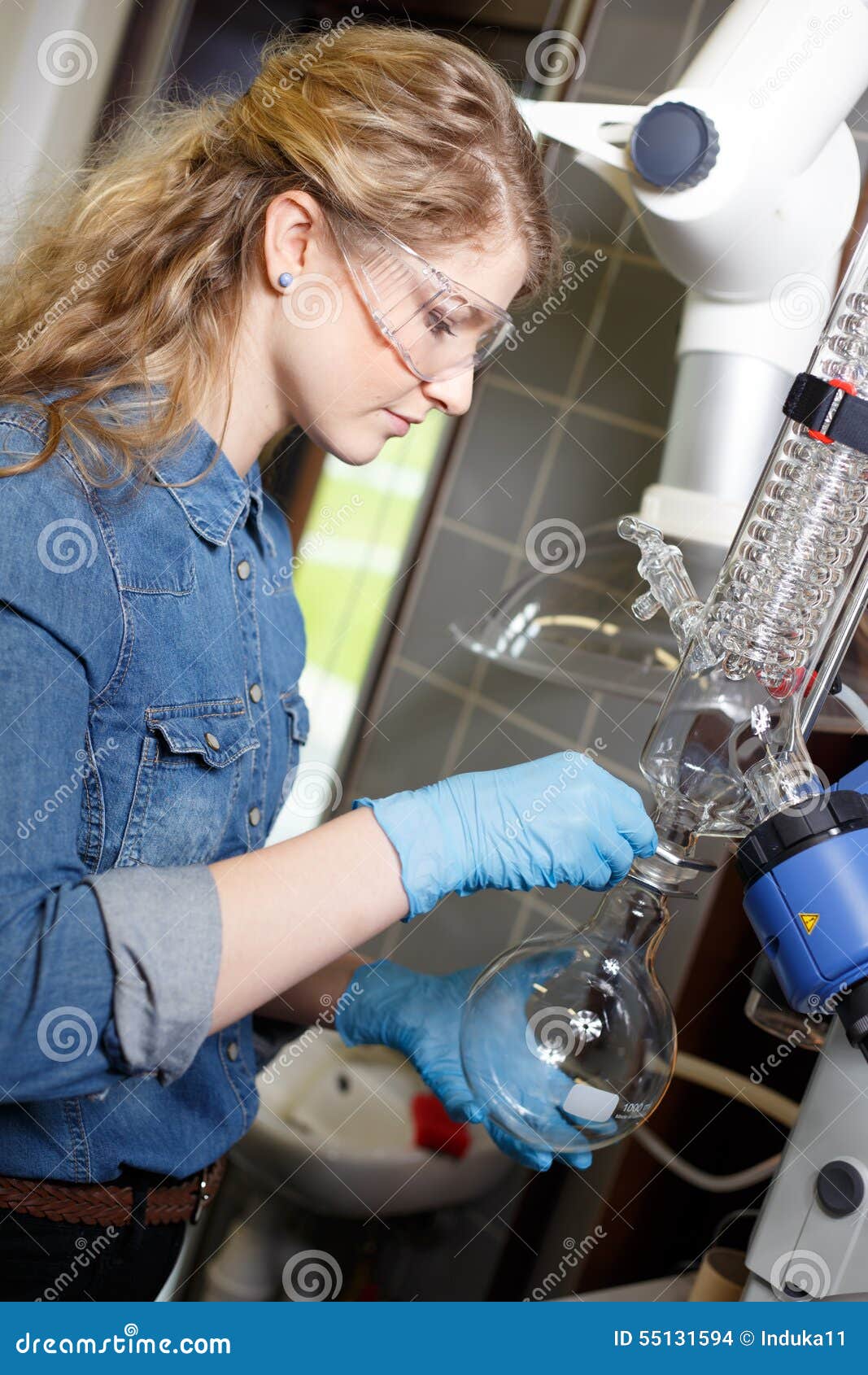 Scientist Research in a Lab Environment Stock Photo - Image of adult ...
