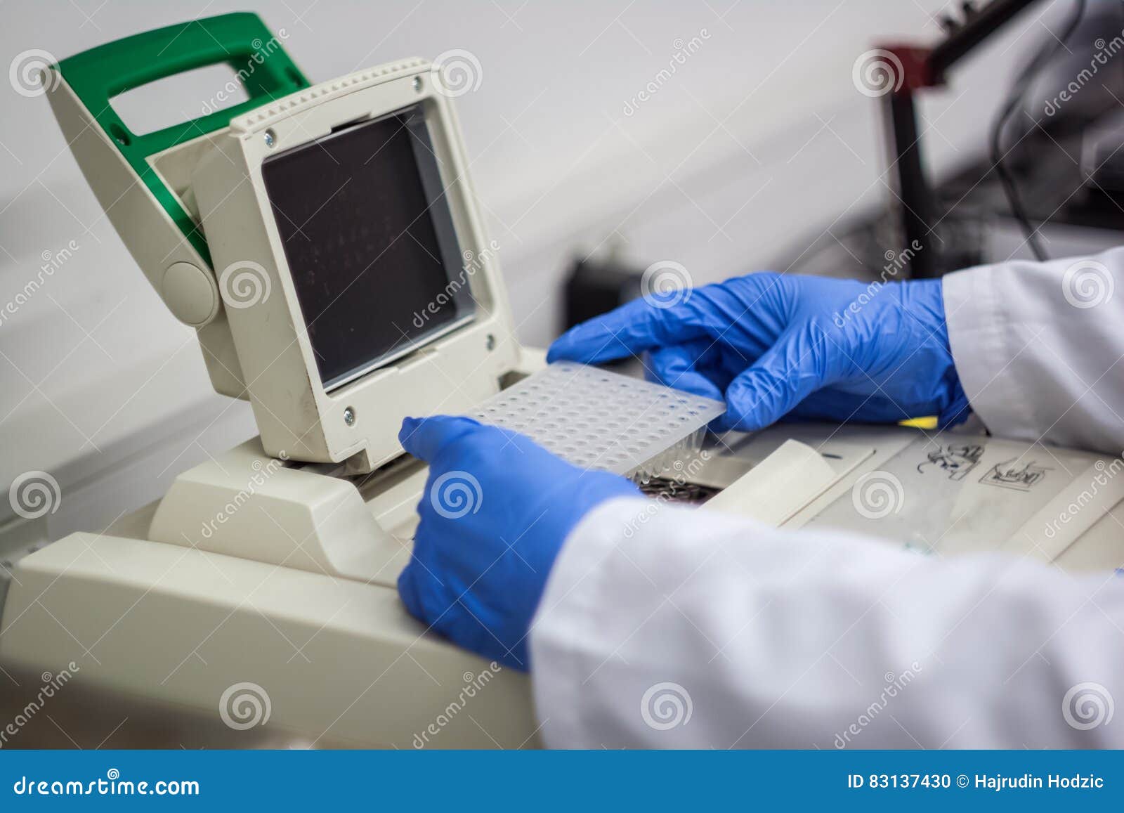 Scientist or Researcher or Phd Student Put Dna Samples into Pcr Stock ...