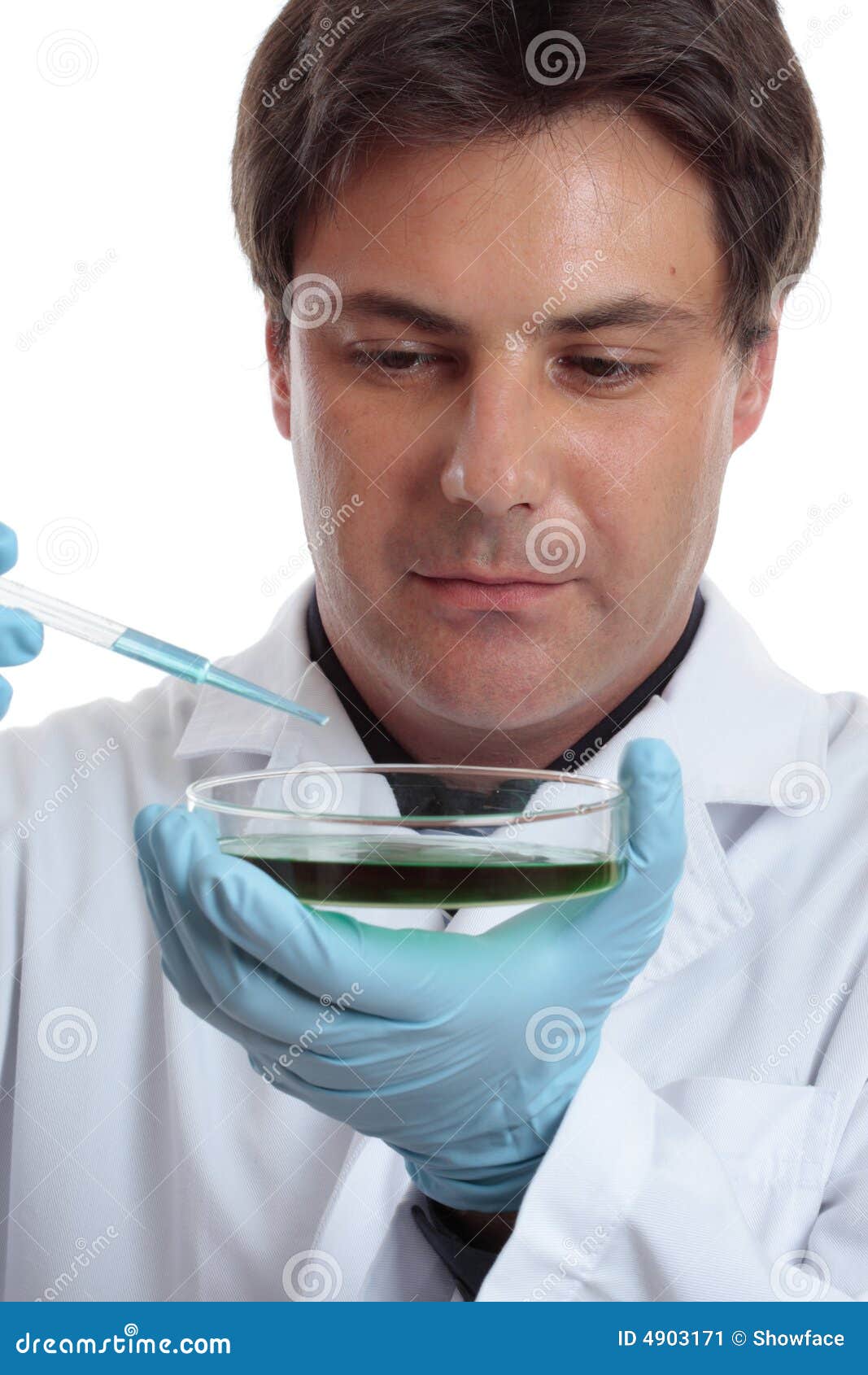 Scientist Researcher Testing Analysing Lab Work Stock Image - Image of ...