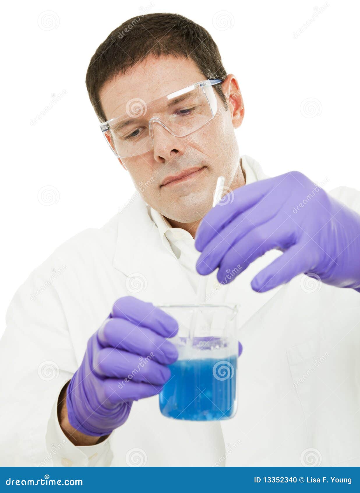 Scientist Stirs Compound stock photo. Image of biology - 13352340