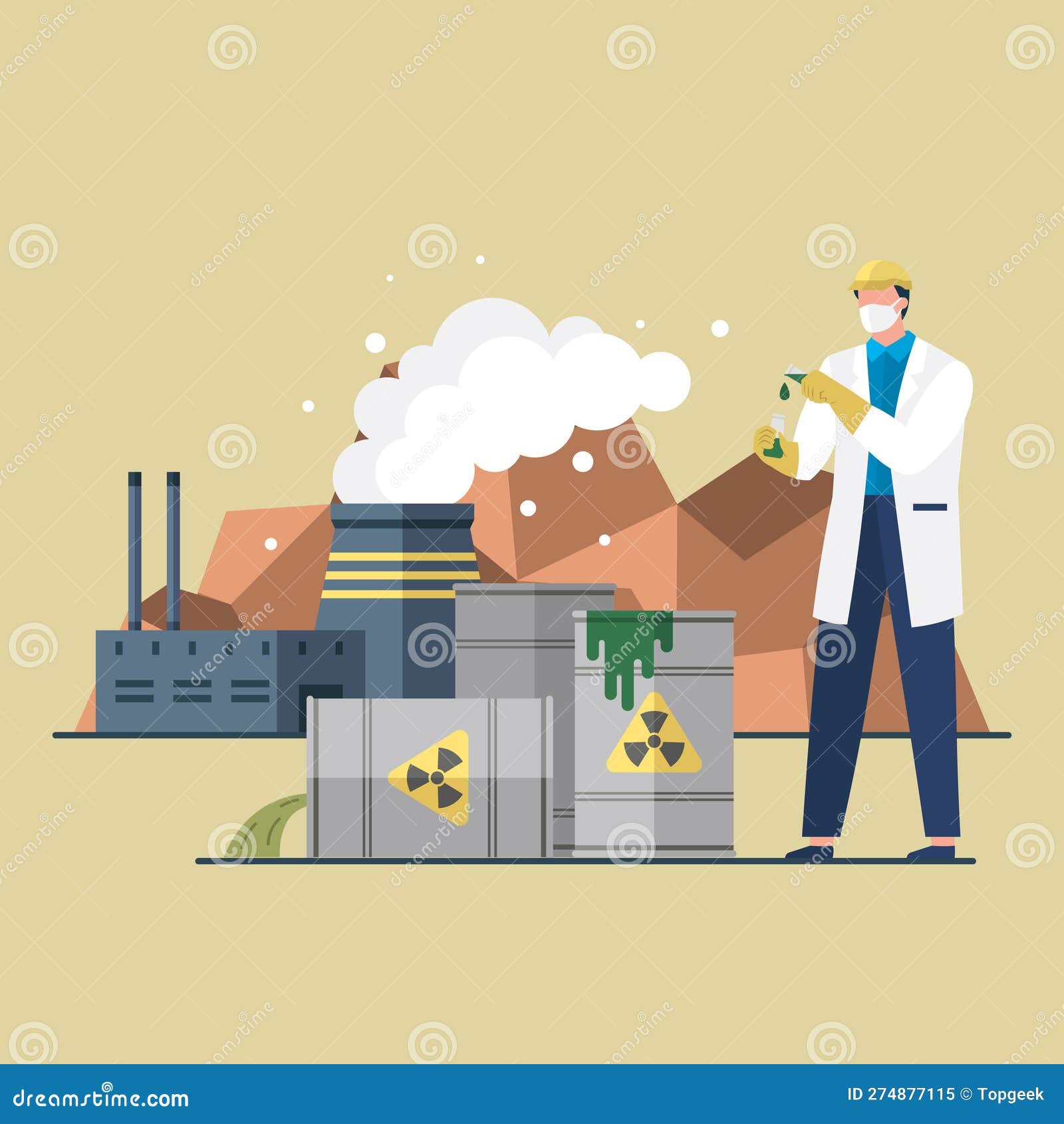 Scientist Studying Environmental, Ecological Problems Air and ...