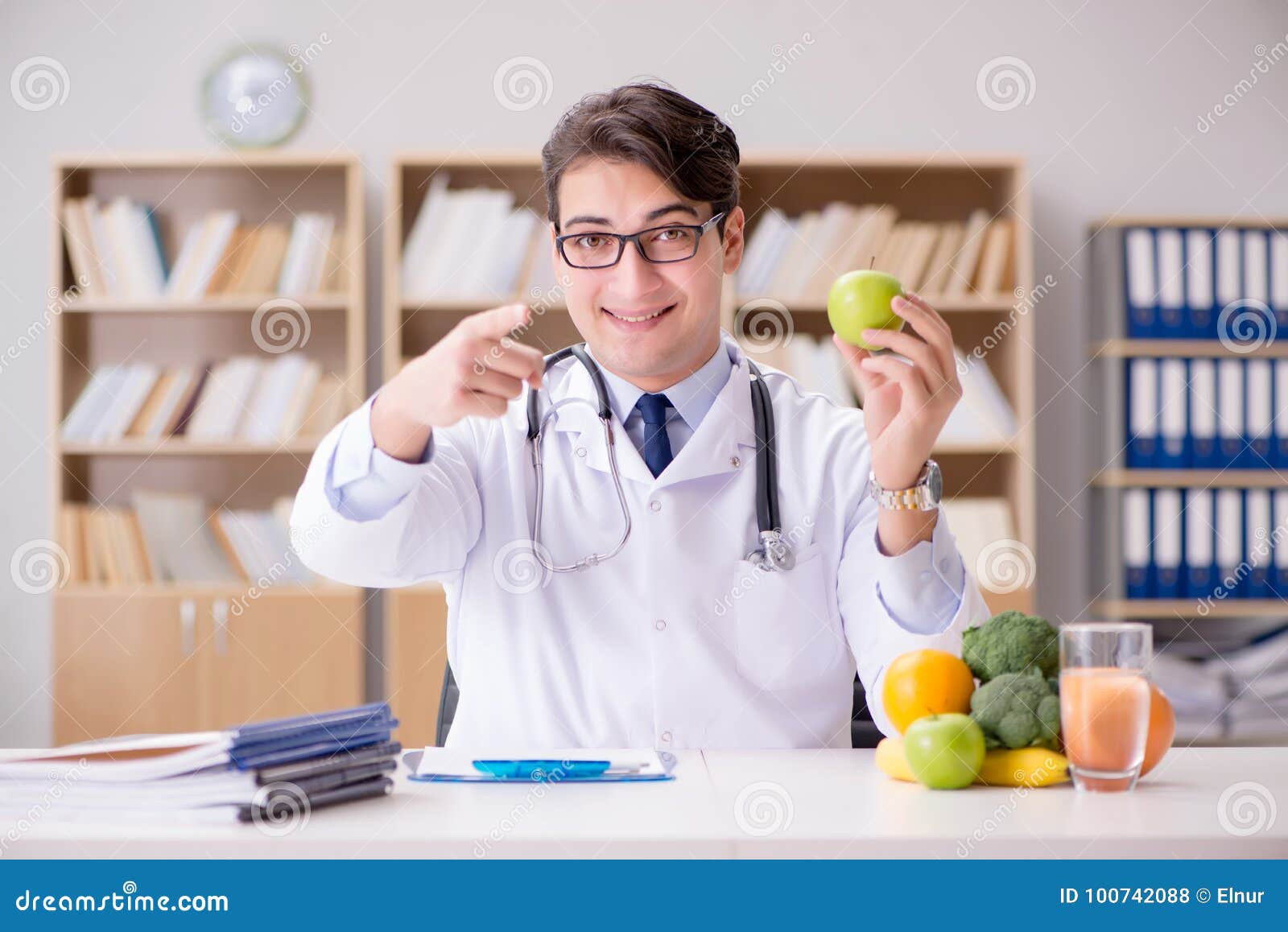 The Scientist Studying Nutrition in Various Food Stock Photo - Image of ...