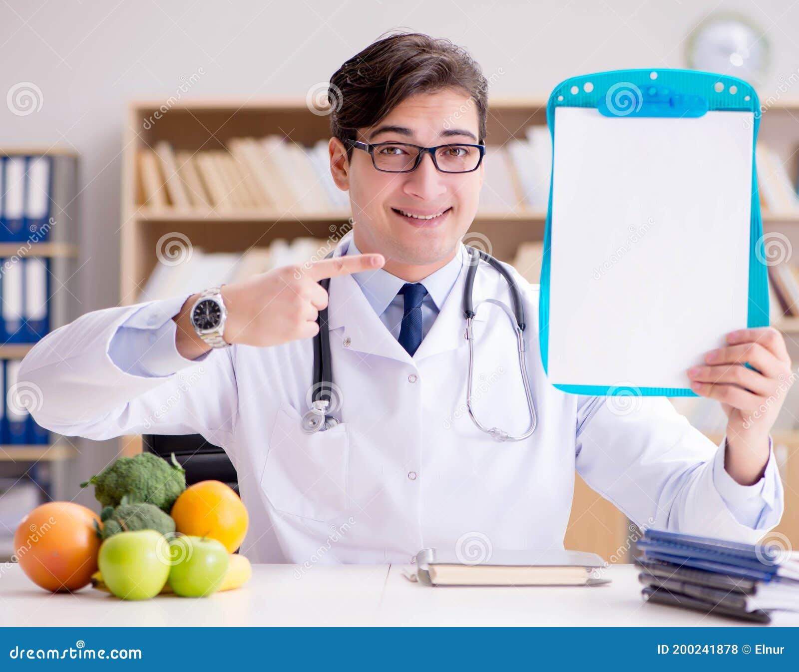 Scientist Studying Nutrition in Various Food Stock Photo - Image of ...