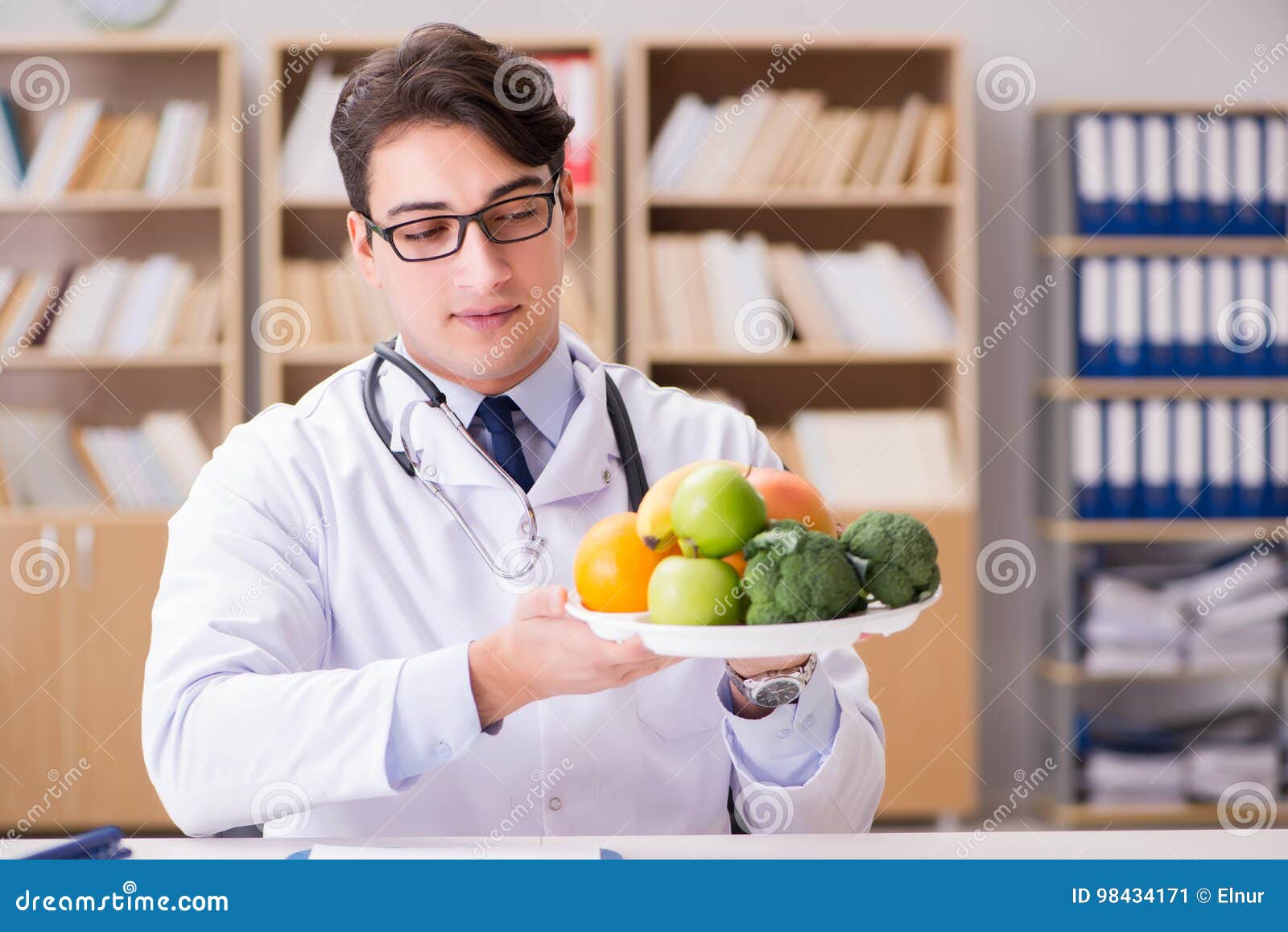 The Scientist Studying Nutrition in Various Food Stock Image - Image of ...