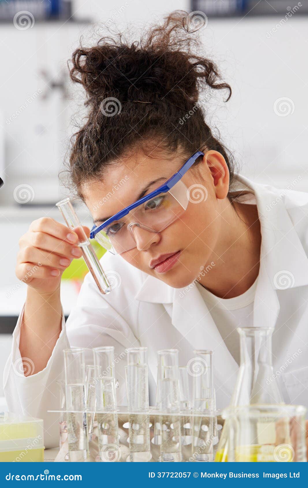 Scientist Studying Dna Branches For Additional Information In Cloning ...