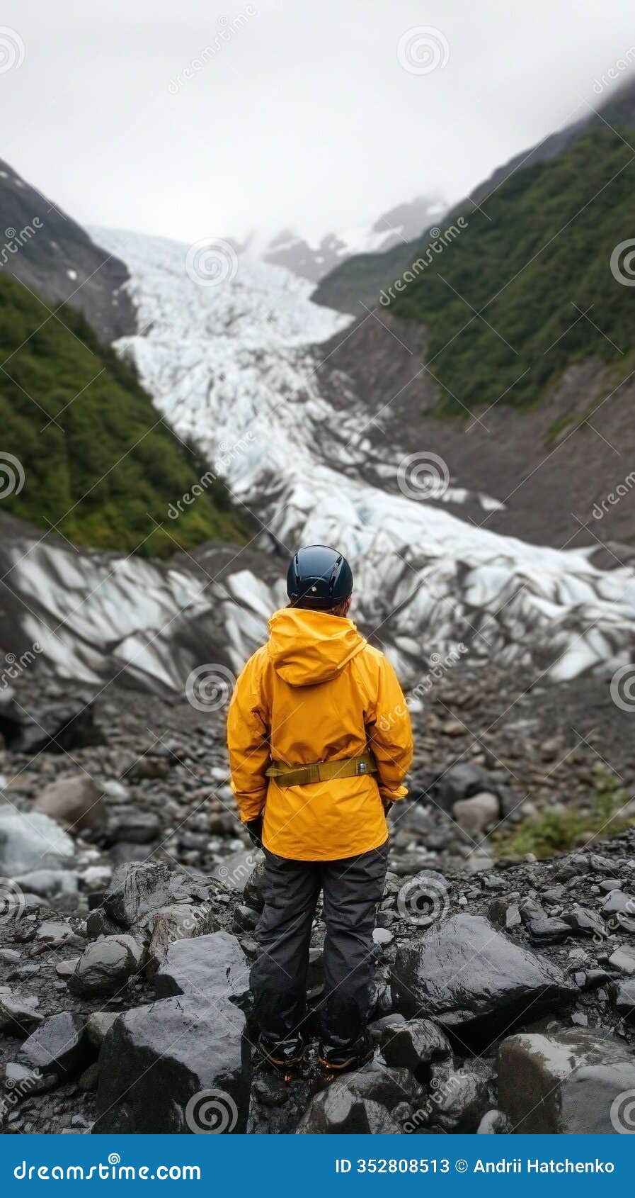 Scientist Studying the Thermal Dynamics of Glaciers with High ...