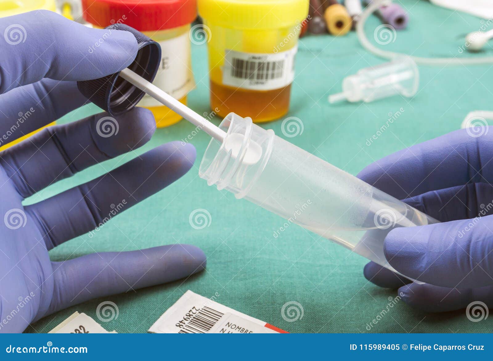 Scientist Takes Samples in a Laboratory Stock Image - Image of health ...