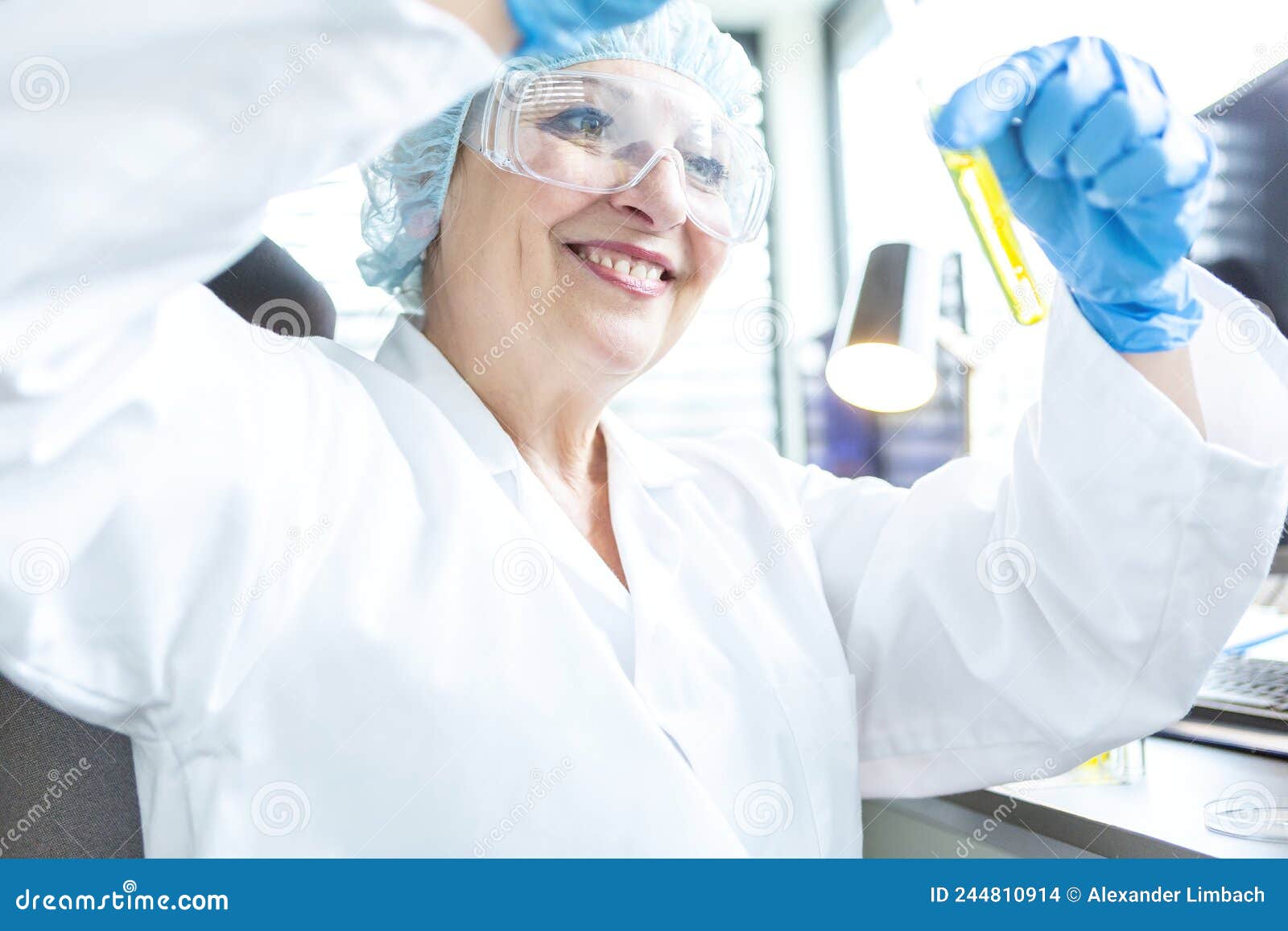 Scinetist Takes Urine Specimen Stock Photo - Image of medicine ...