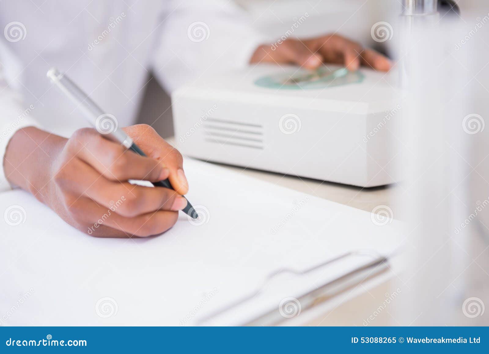 Scientist taking notes stock image. Image of chemistry - 53088265