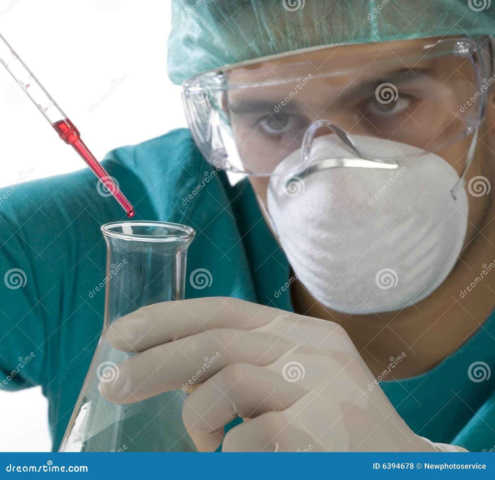 Scientist Taking a Probe in a Labor Scene Stock Photo - Image of ...